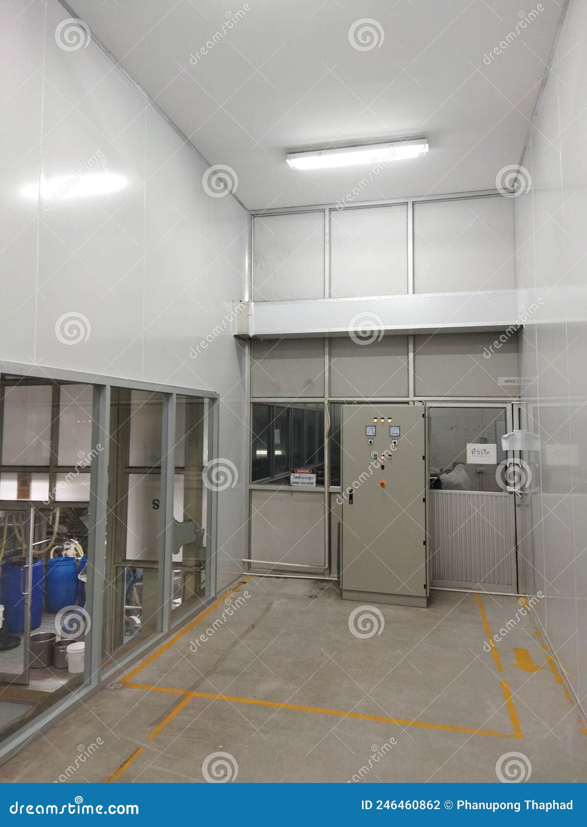 Clean Control Room for Industrial Stock Photo - Image of property ...