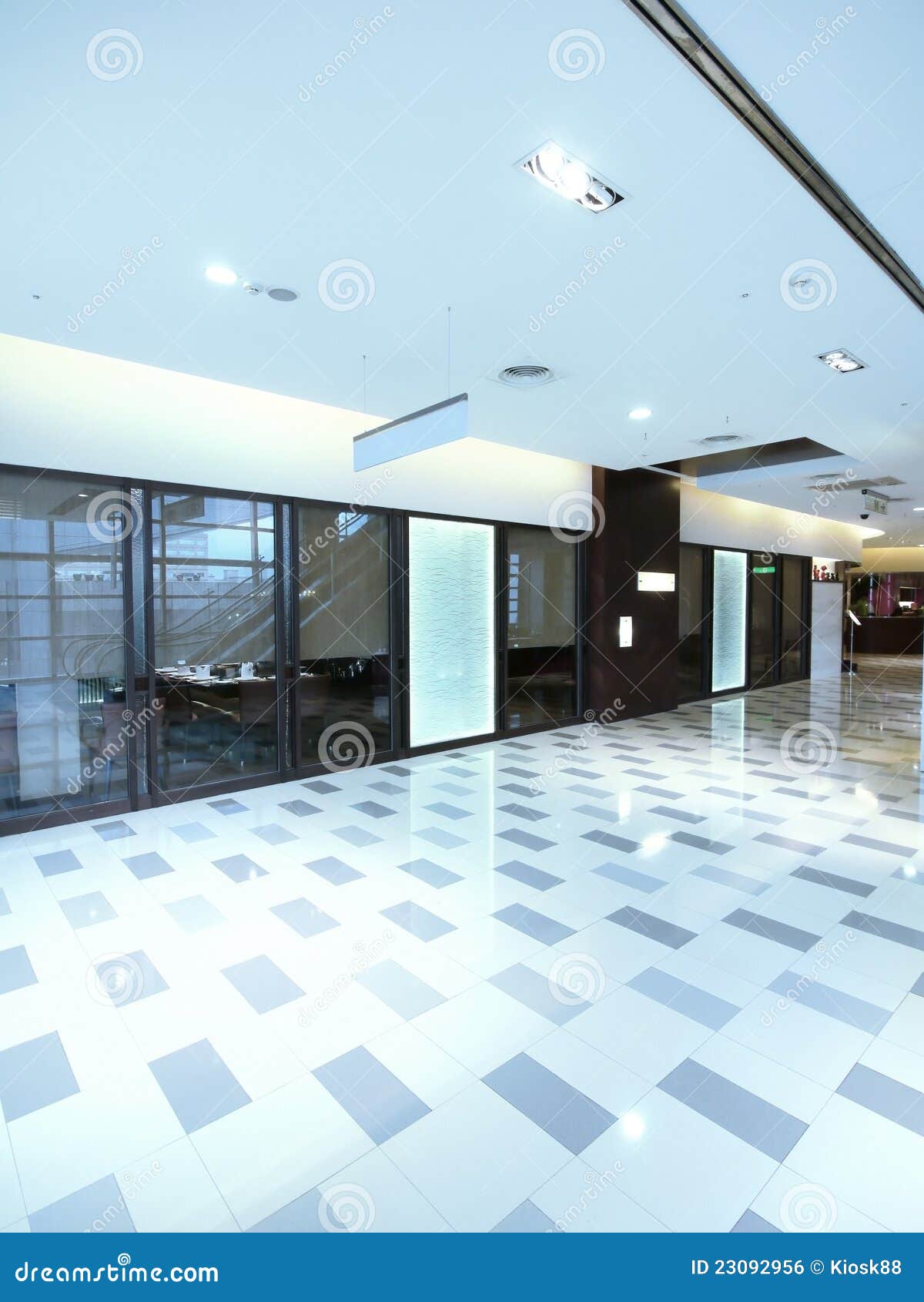 Clean corridor stock photo. Image of floor, indoor, background - 23092956
