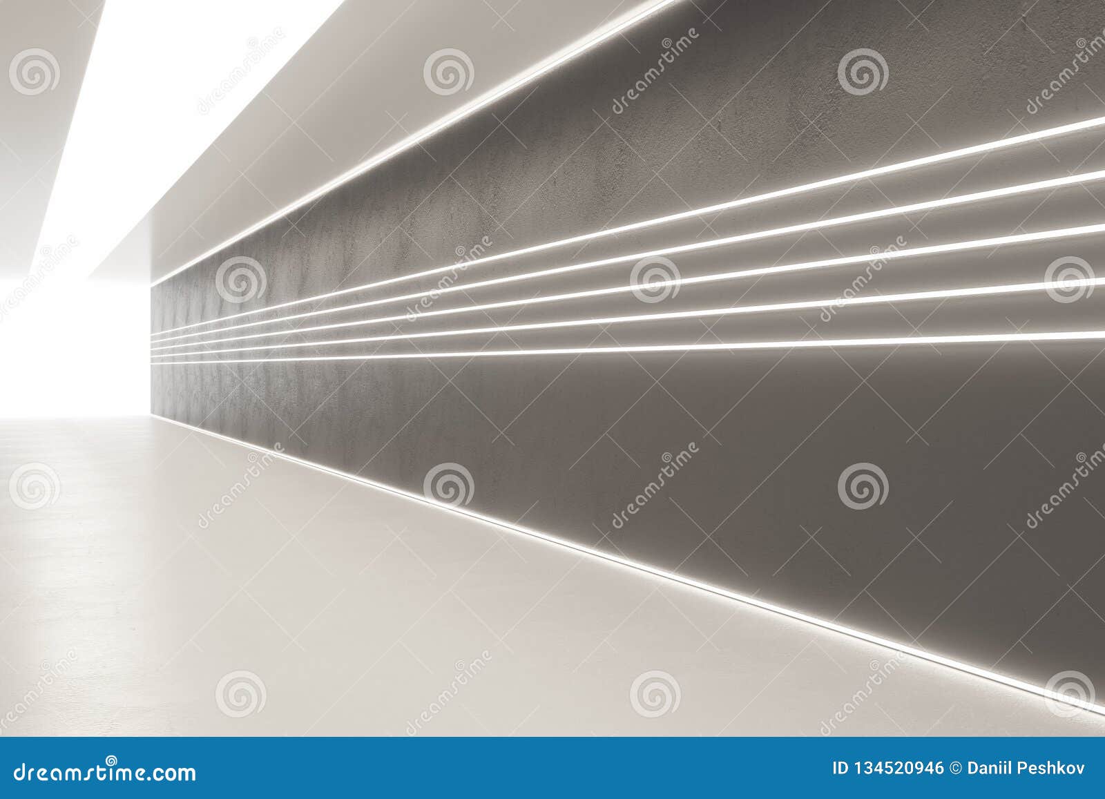 Clean corridor interior stock illustration. Illustration of ...