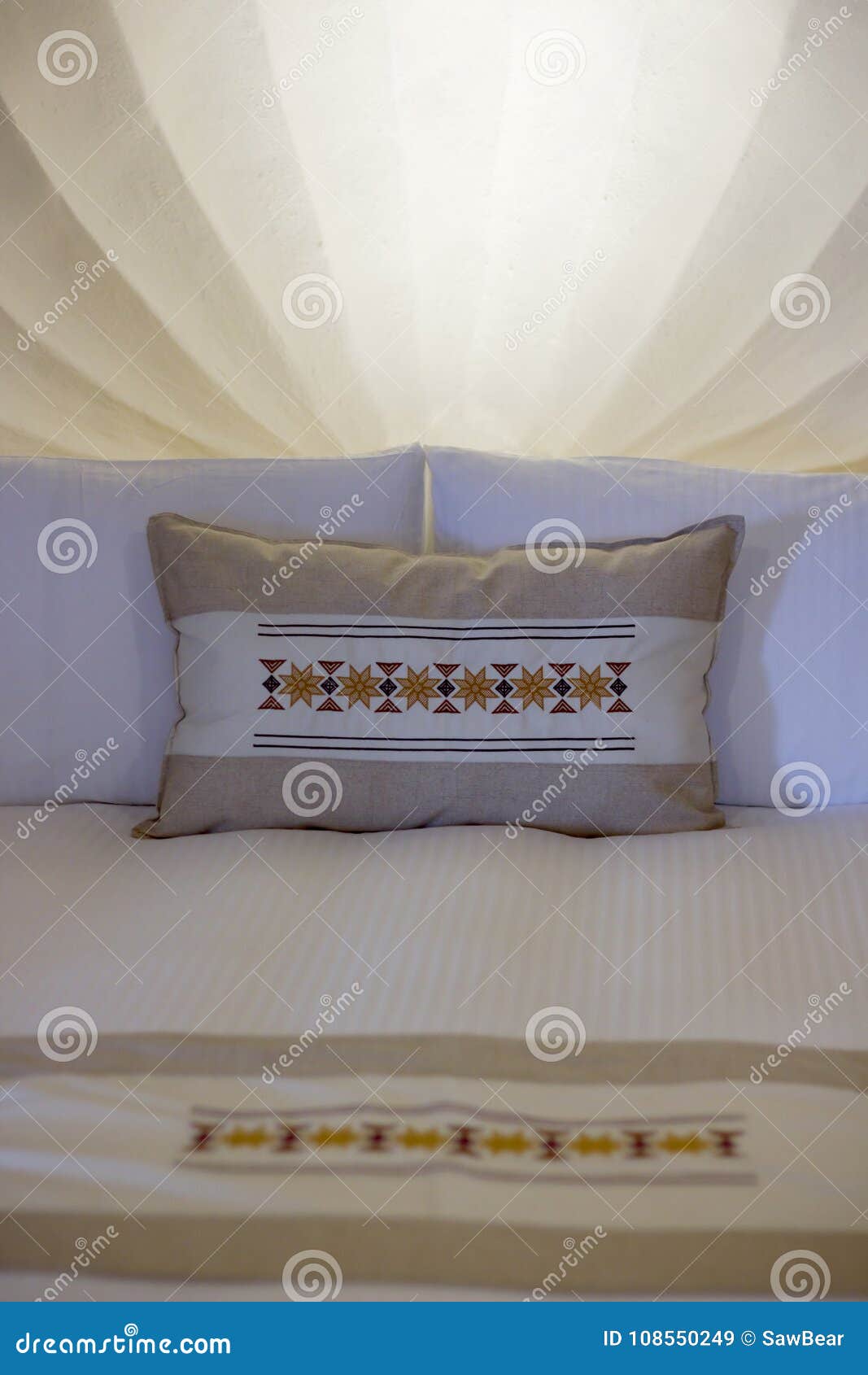 Clean and Crisp Bedding Linens Stock Image - Image of linens, decor ...
