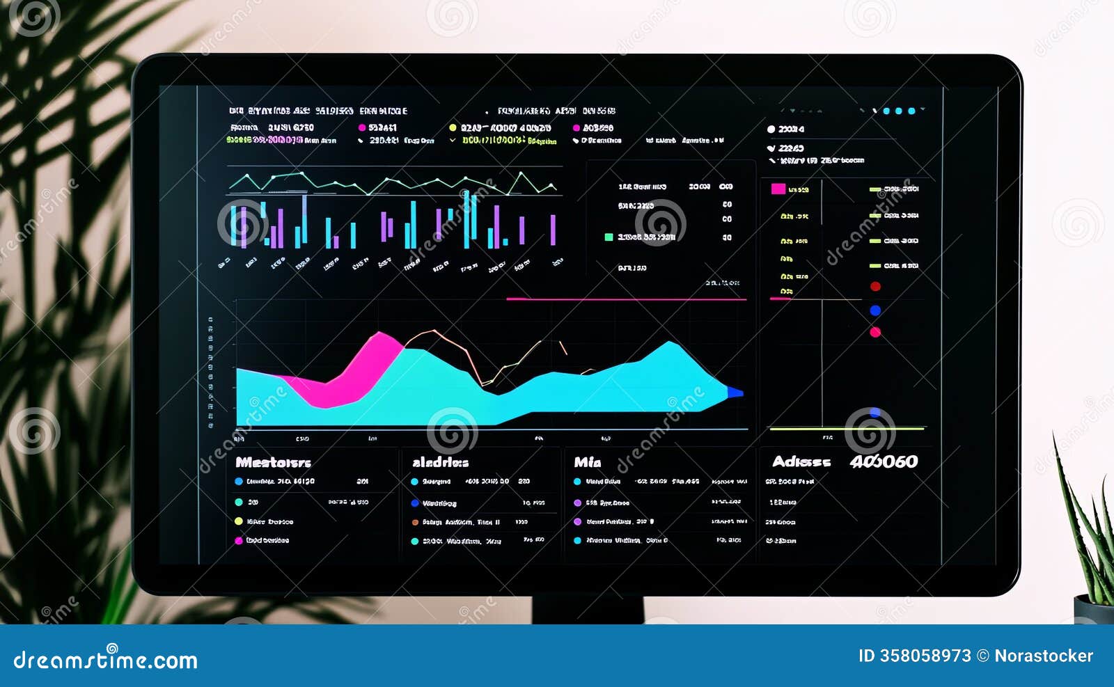 EEG Monitor Showing Brainwave Activity With Alpha, Beta, And Theta Wave ...