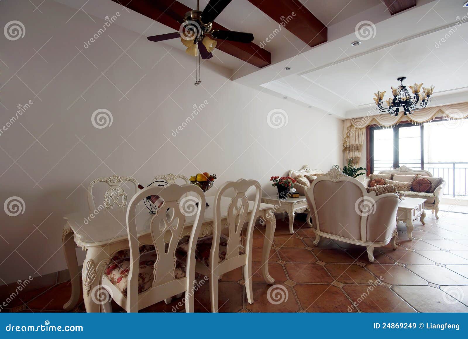 Clean the dining room stock image. Image of hall, leisure - 24869249
