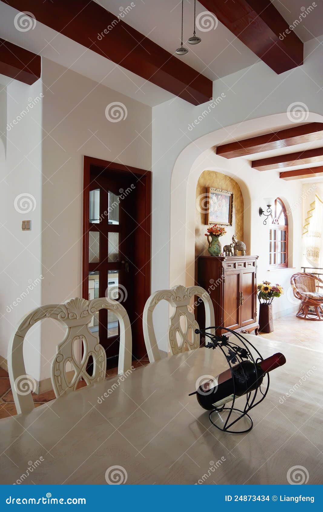 Clean the dining room stock photo. Image of modern, room - 24873434