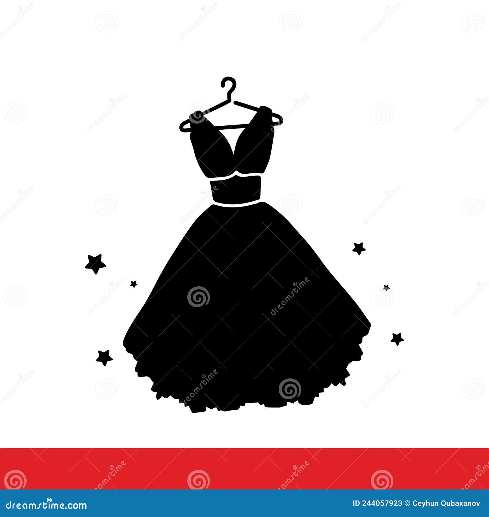 Clean Dress after Laundry Icon Vector Stock Vector - Illustration of ...
