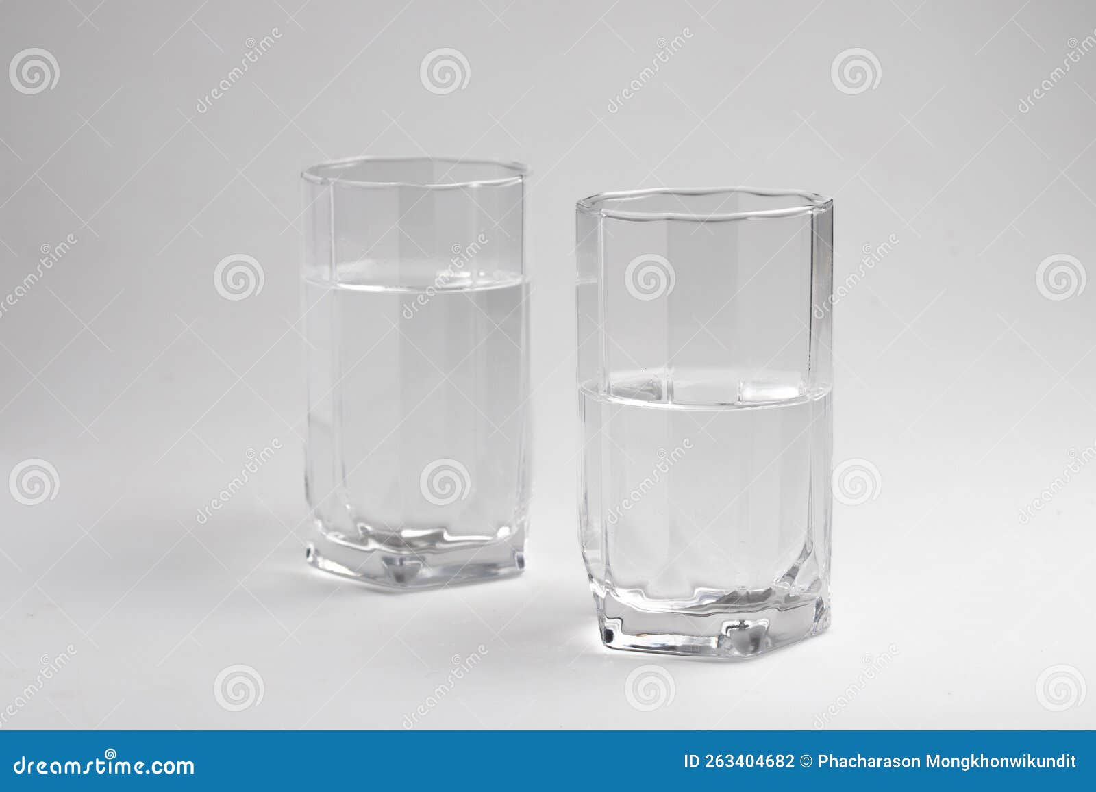 Clean Drinking Water in a Clear Glass Stock Photo - Image of object ...