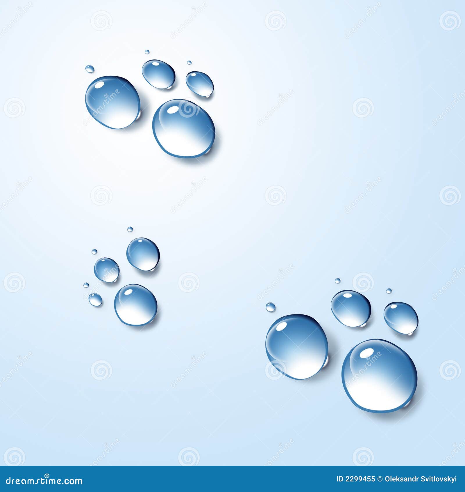 Clean drops of water stock illustration. Illustration of water - 2299455