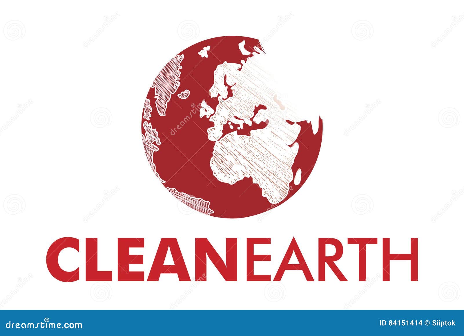 Clean earth logo stock illustration. Illustration of atlas - 84151414