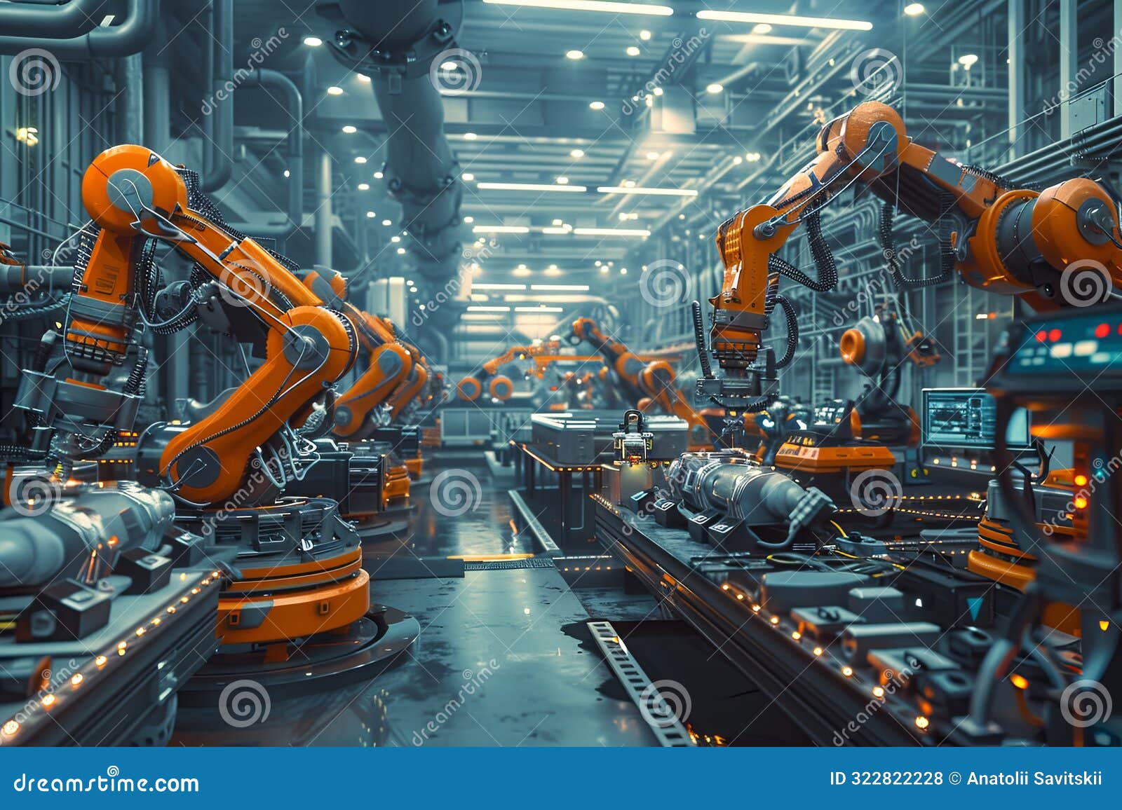 A Clean, Efficient, and Industrial Environment with Robotic Arms and ...