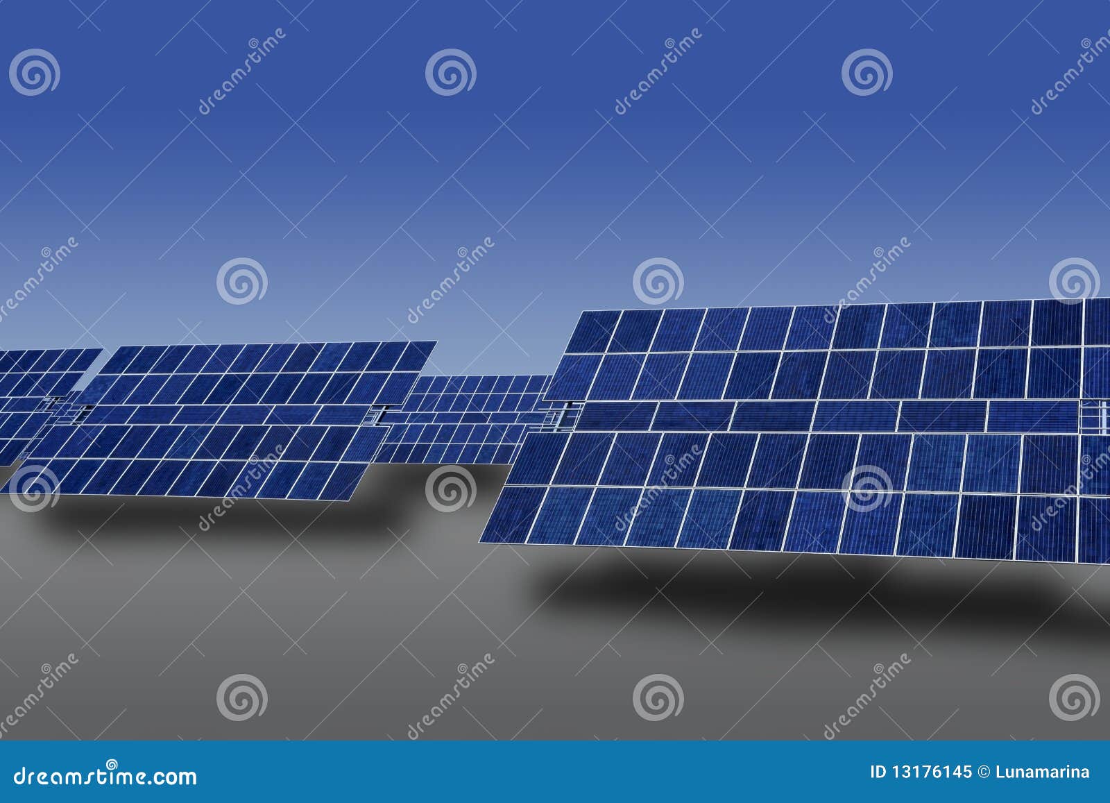 Clean Electric Energy Solar Plates Generators Stock Image - Image of ...