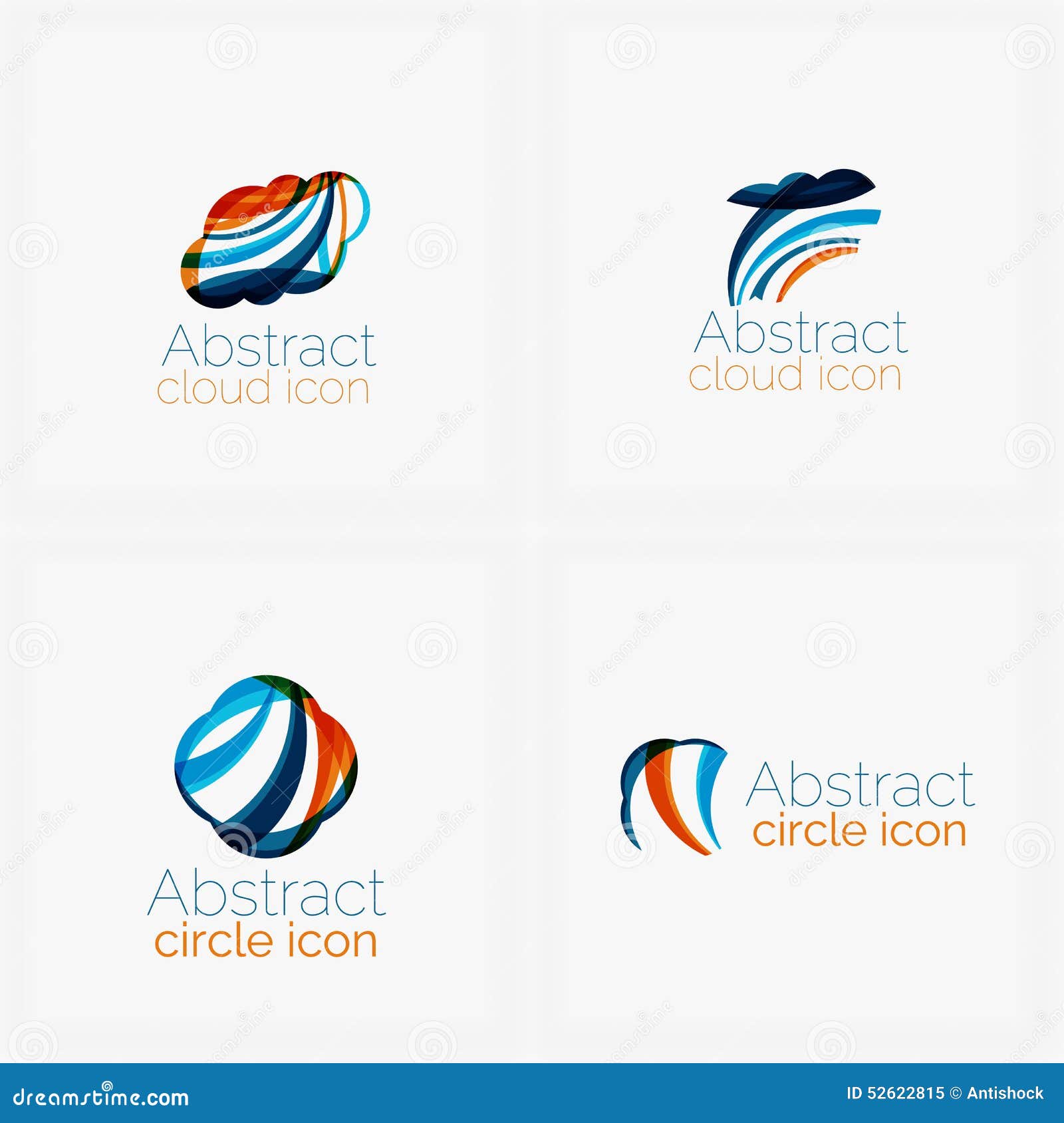 Clean Elegant Circle Shaped Abstract Geometric Stock Vector ...