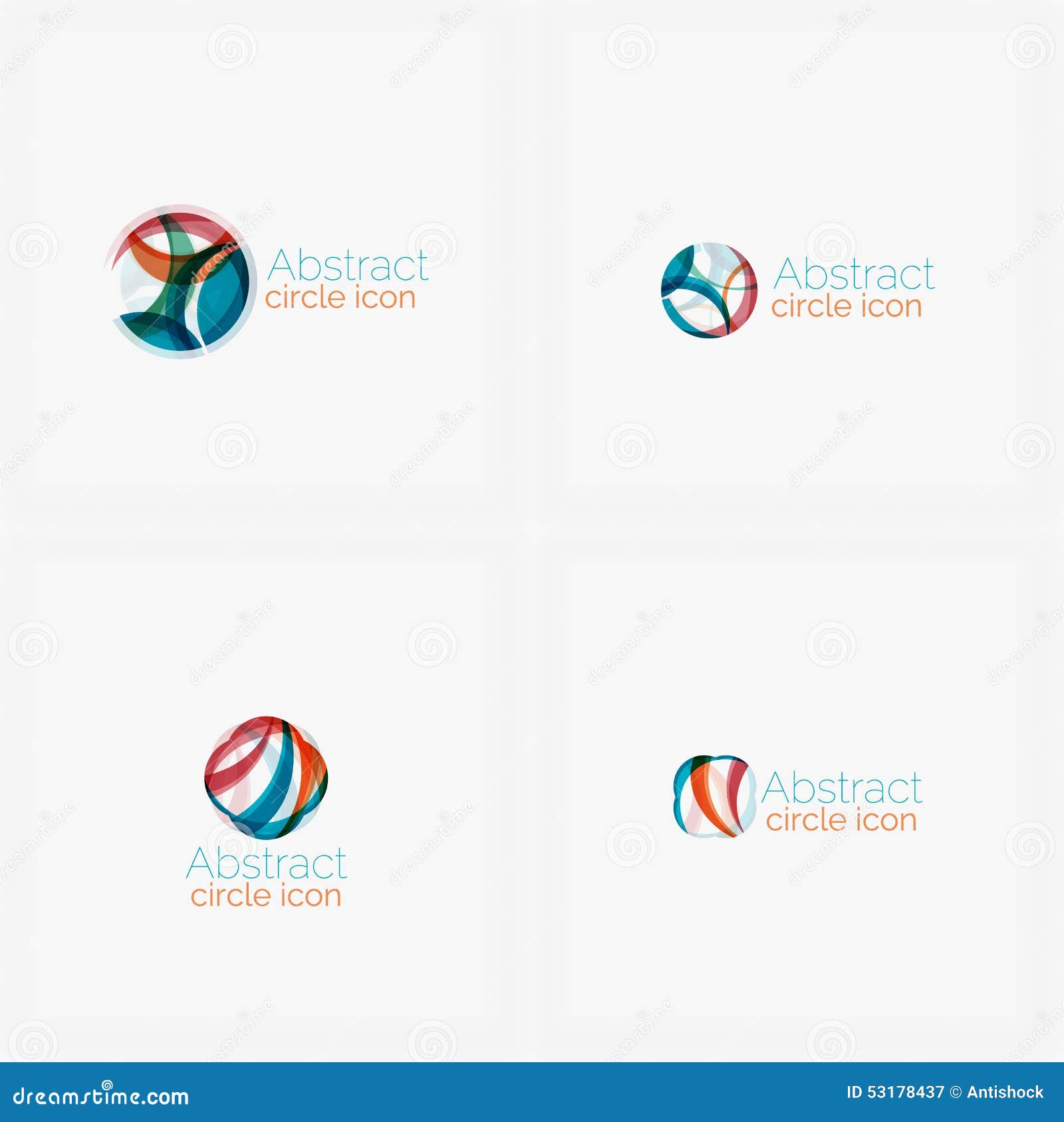 Clean Elegant Circle Shaped Abstract Geometric Stock Vector ...