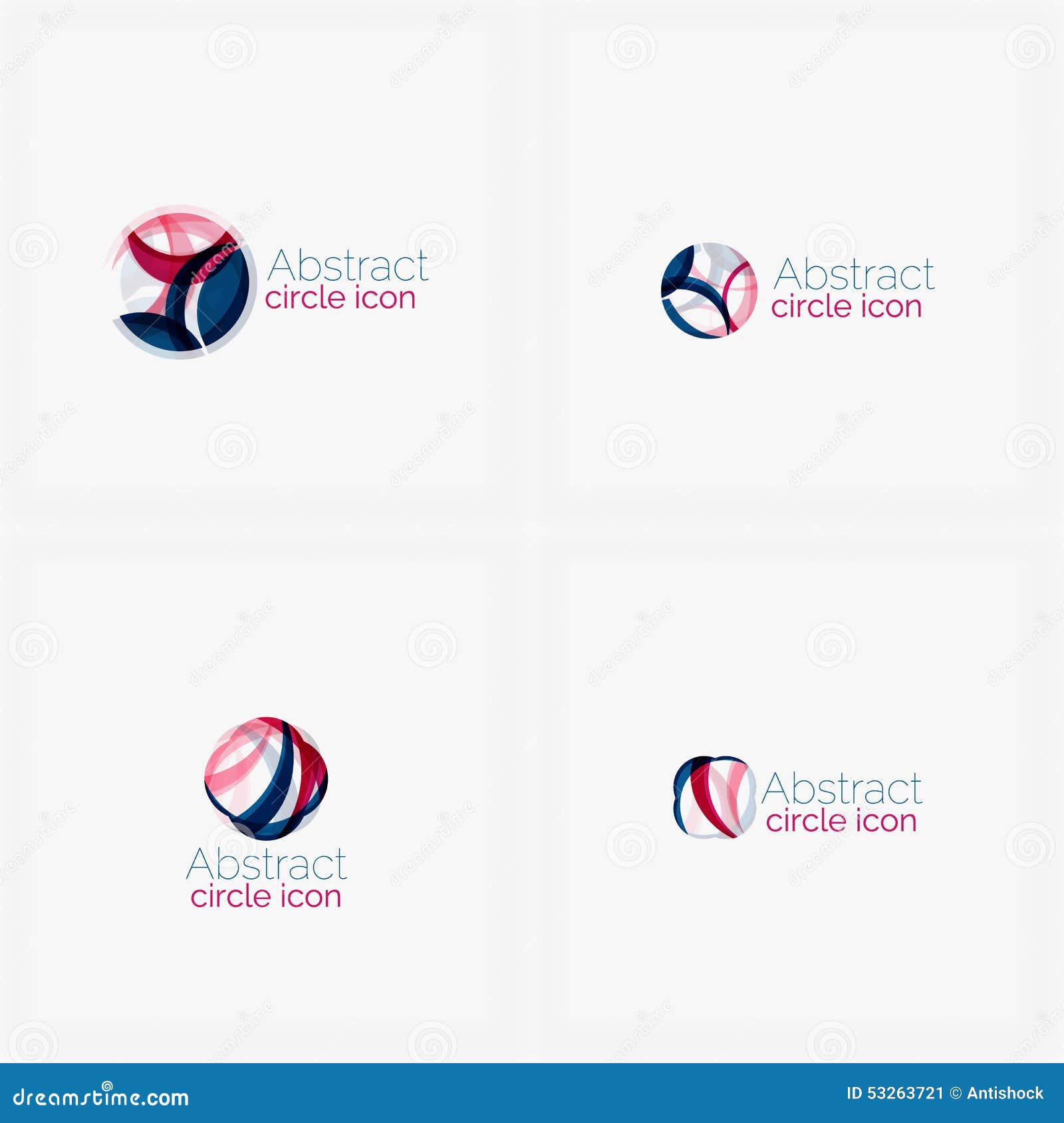 Clean Elegant Circle Shaped Abstract Geometric Stock Vector ...