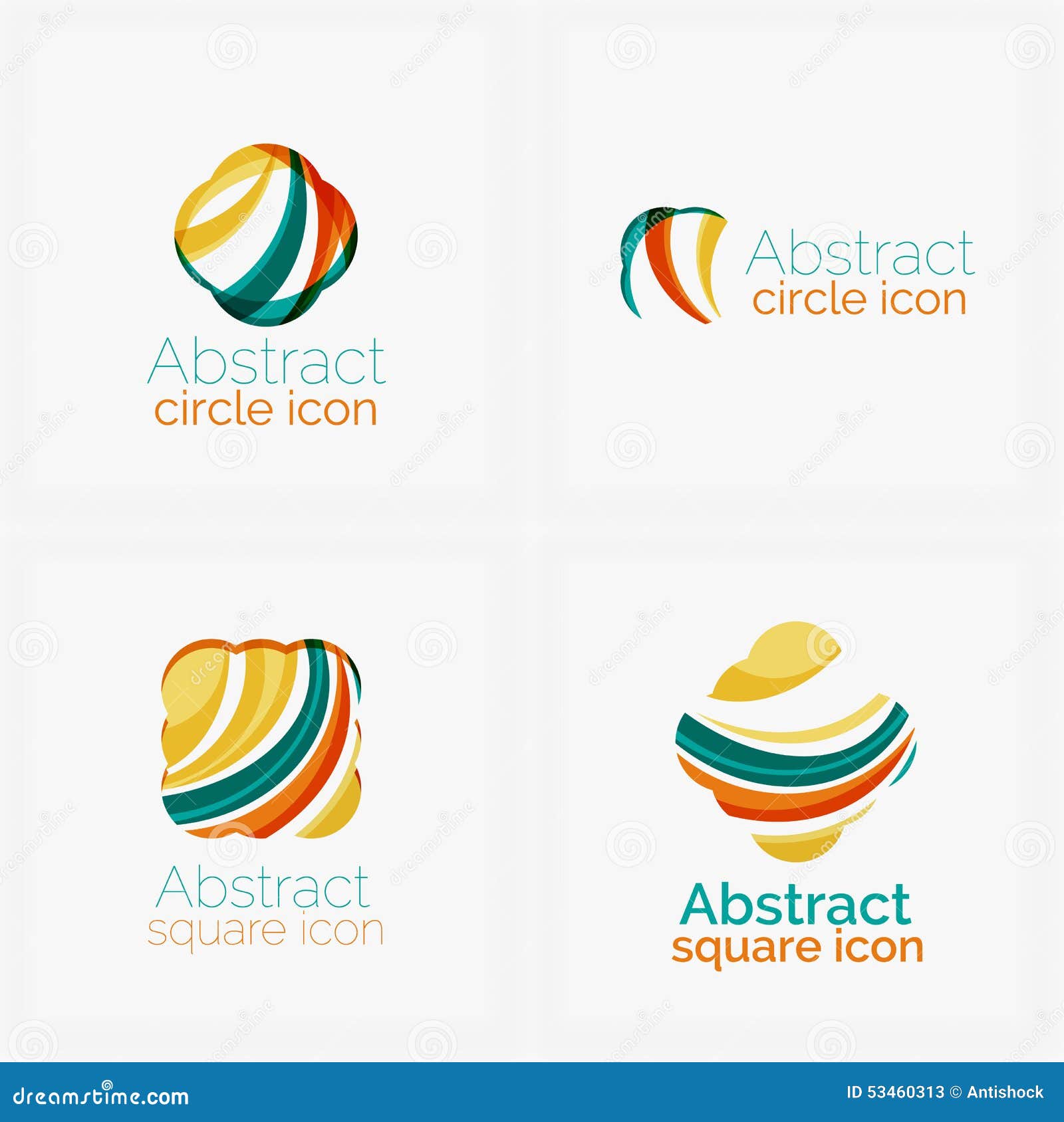 Clean Elegant Circle Shaped Abstract Geometric Stock Vector ...