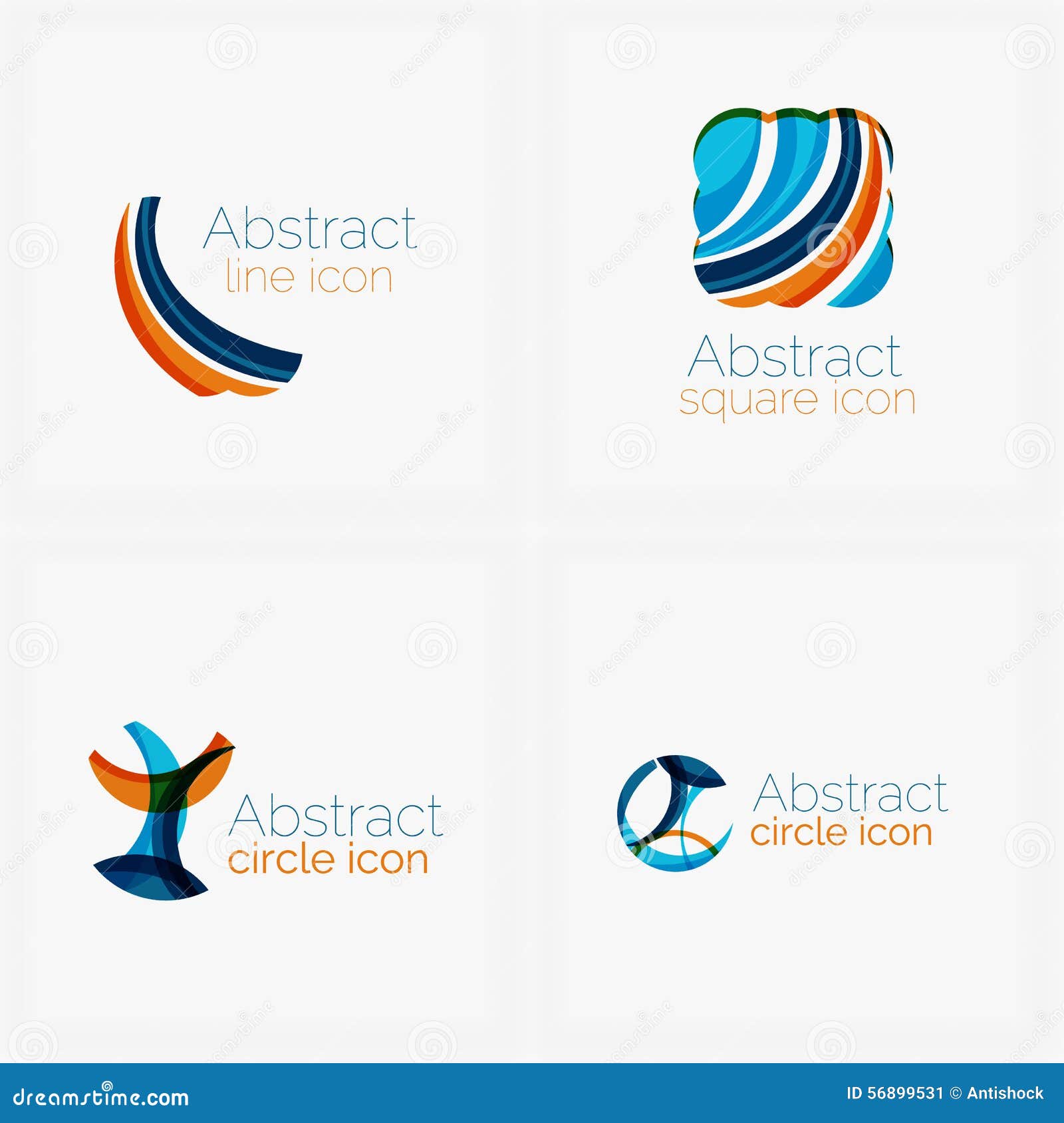 Clean Elegant Circle Shaped Abstract Geometric Stock Vector ...