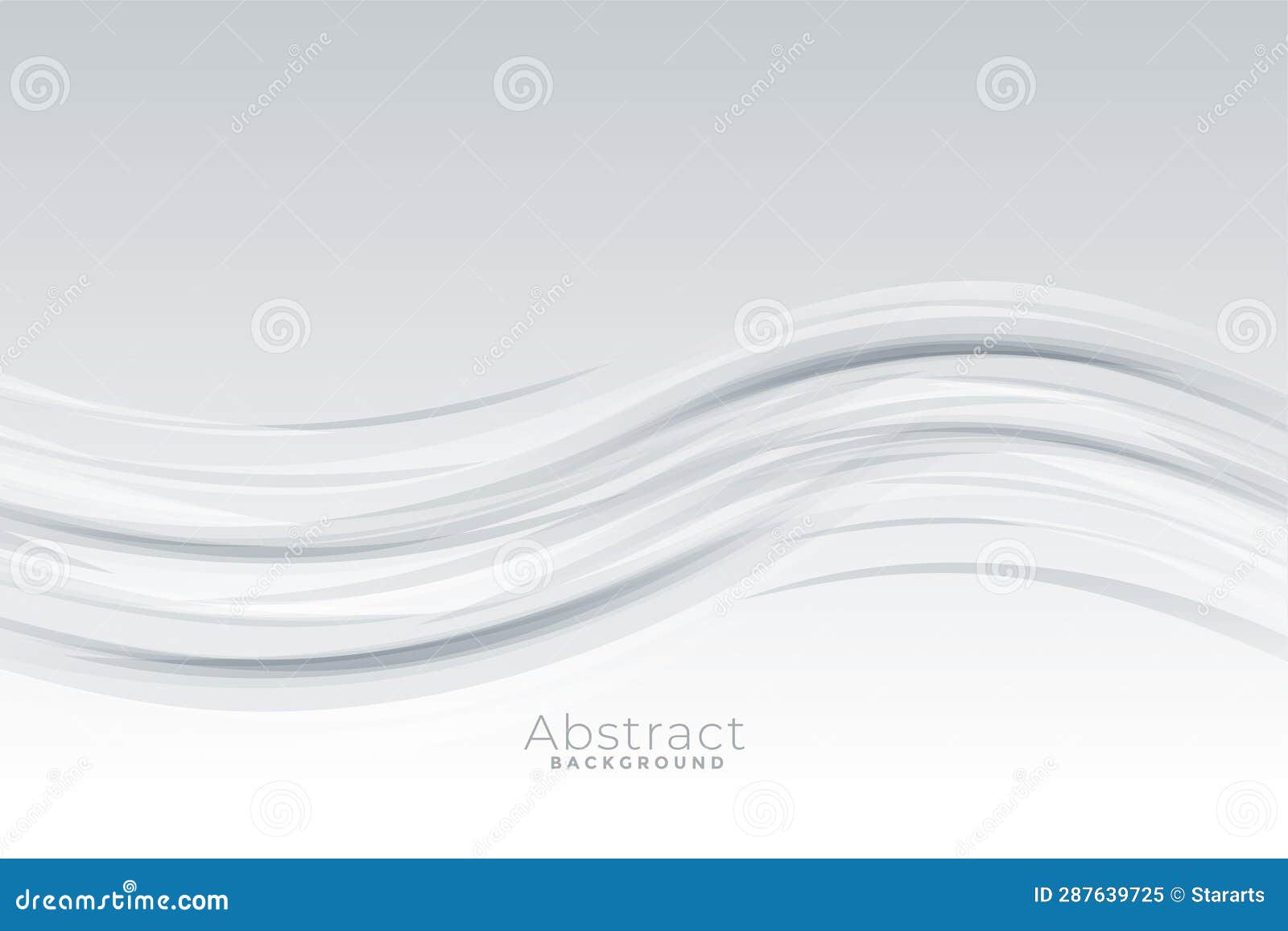 Clean and Elegant White Background in Wavy Style Stock Vector ...
