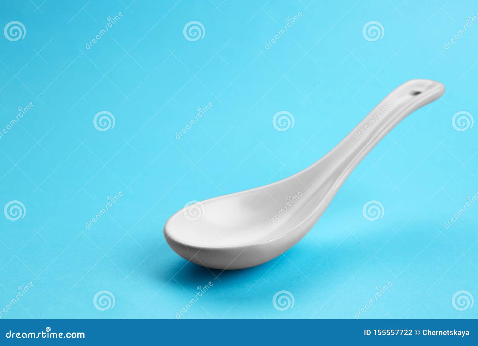 Clean Empty Miso Spoon on Blue Stock Photo - Image of kitchen, object ...
