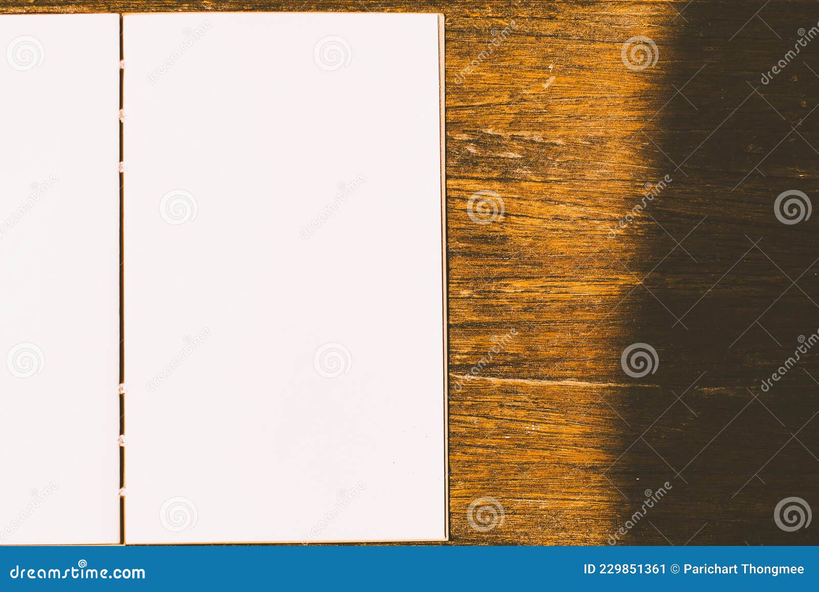 Clean Empty Note Paper on Wood Background Stock Image - Image of ...