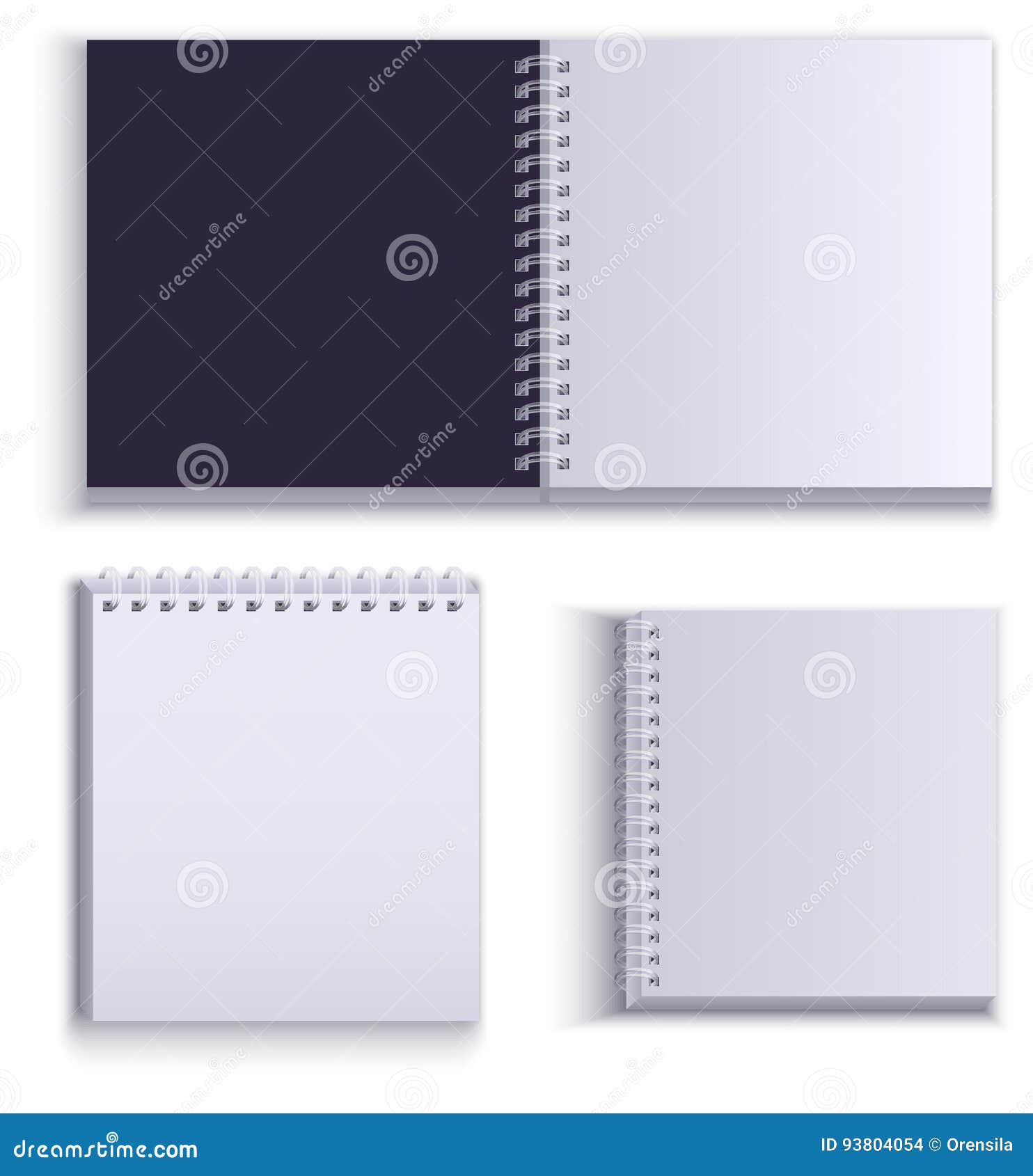 Clean Empty Paper Notepad for Notes Stock Vector - Illustration of ...