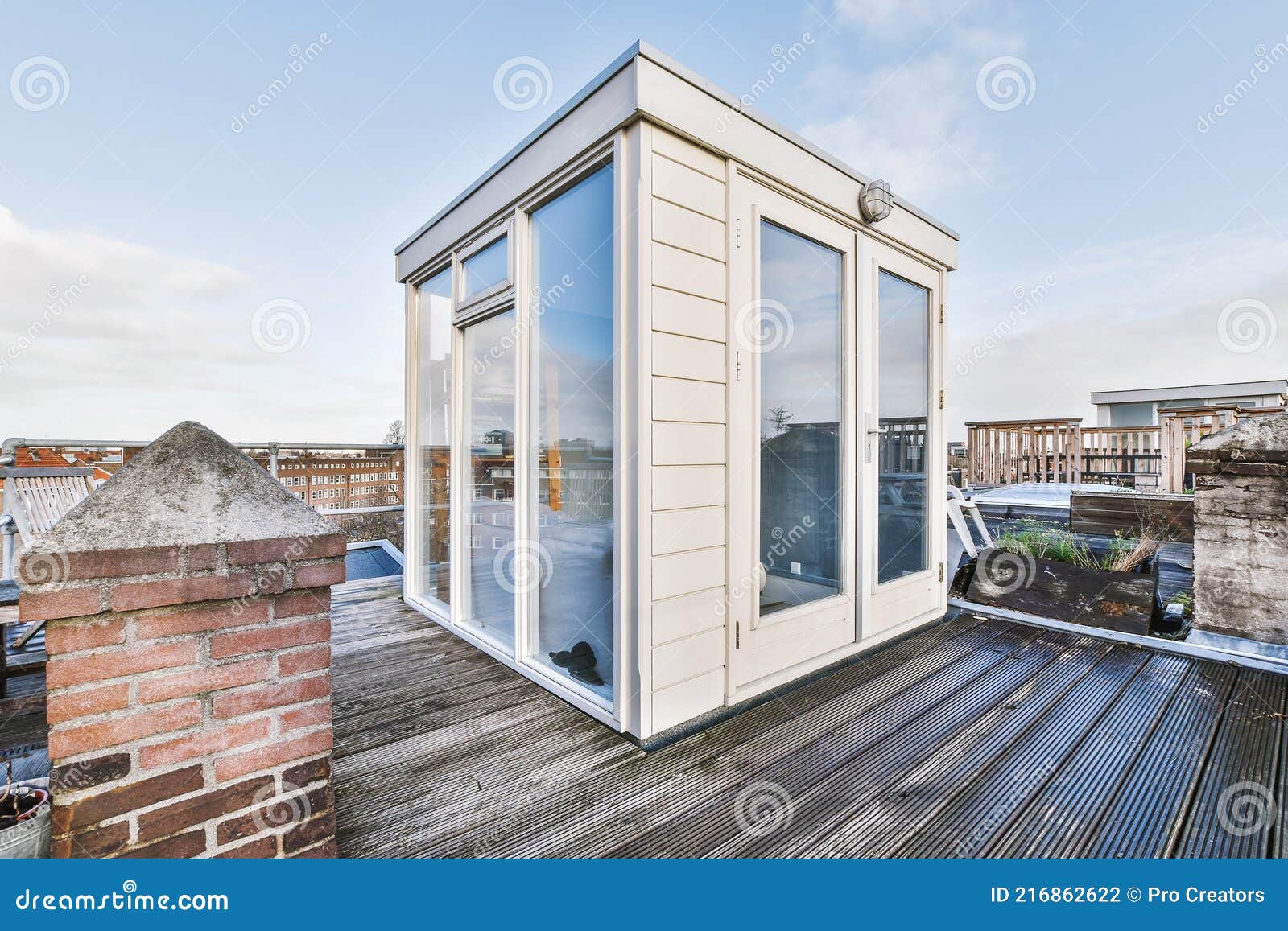 Clean empty roof stock photo. Image of fresh, design - 216862622