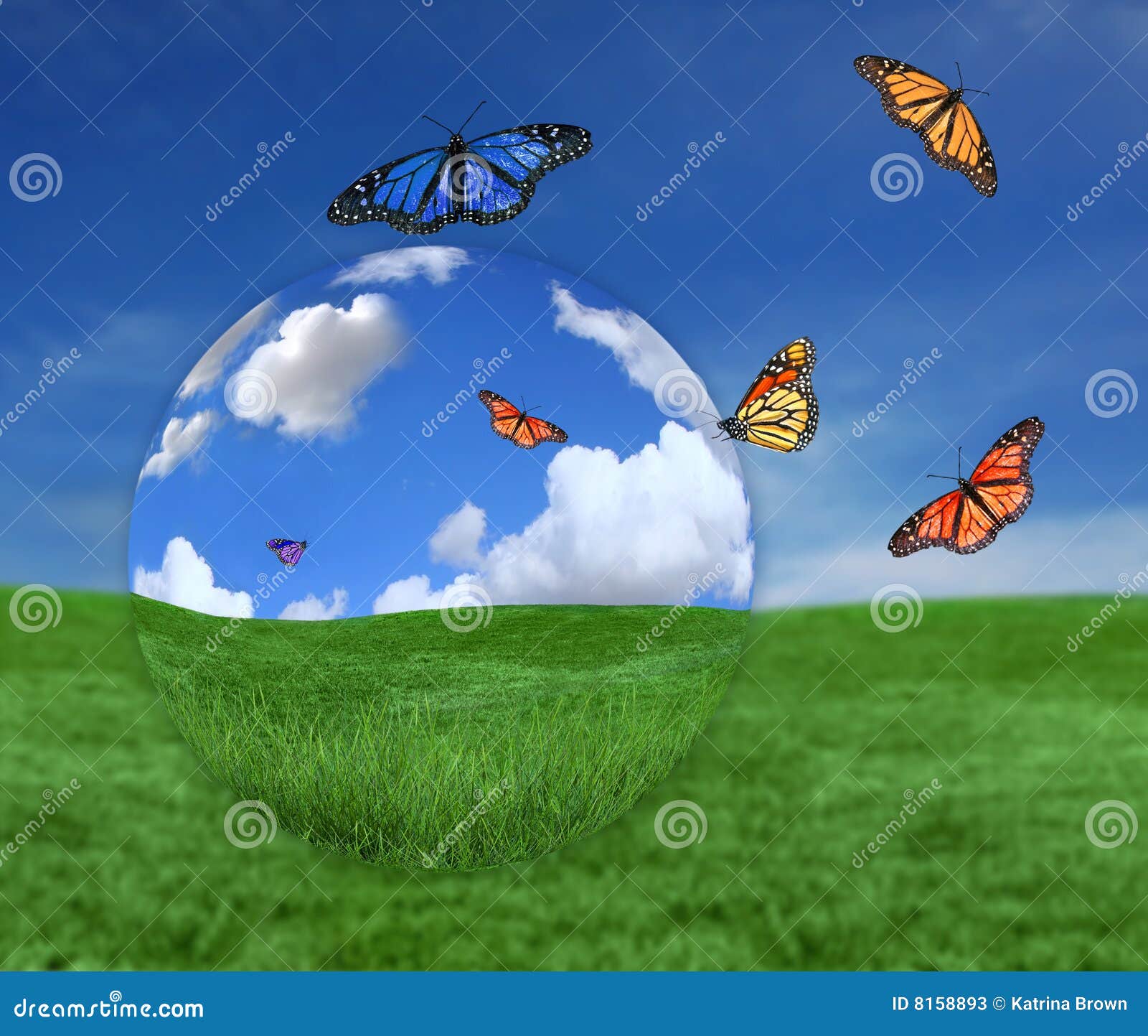 Clean and Energy Efficient Future of the Planet Stock Illustration ...