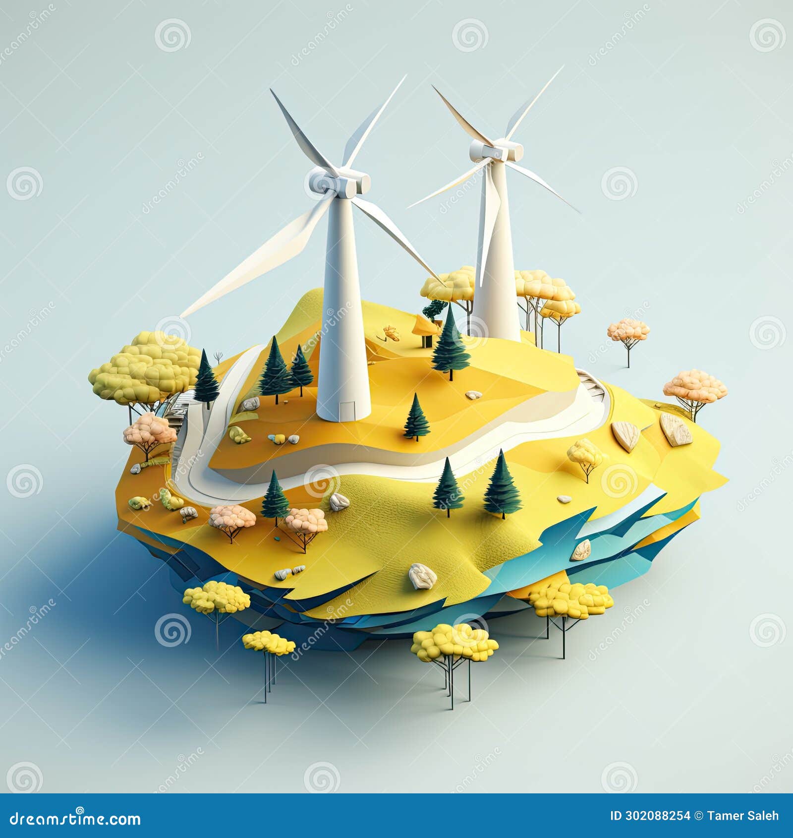 Clean Energy Illustration Concept Stock Illustration - Illustration of ...