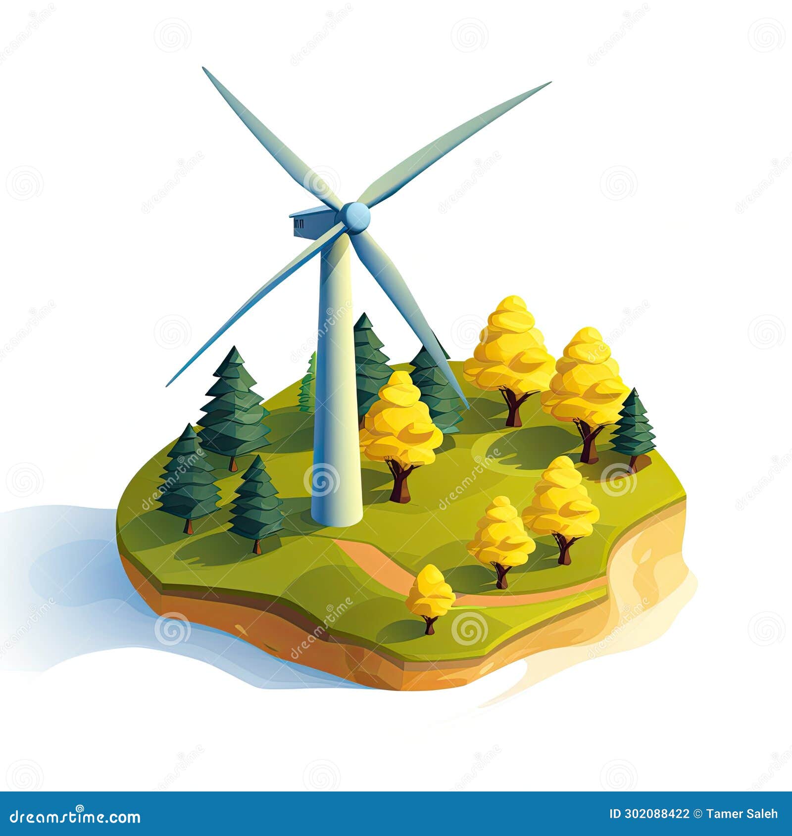 Clean Energy Illustration Concept Stock Illustration - Illustration of ...
