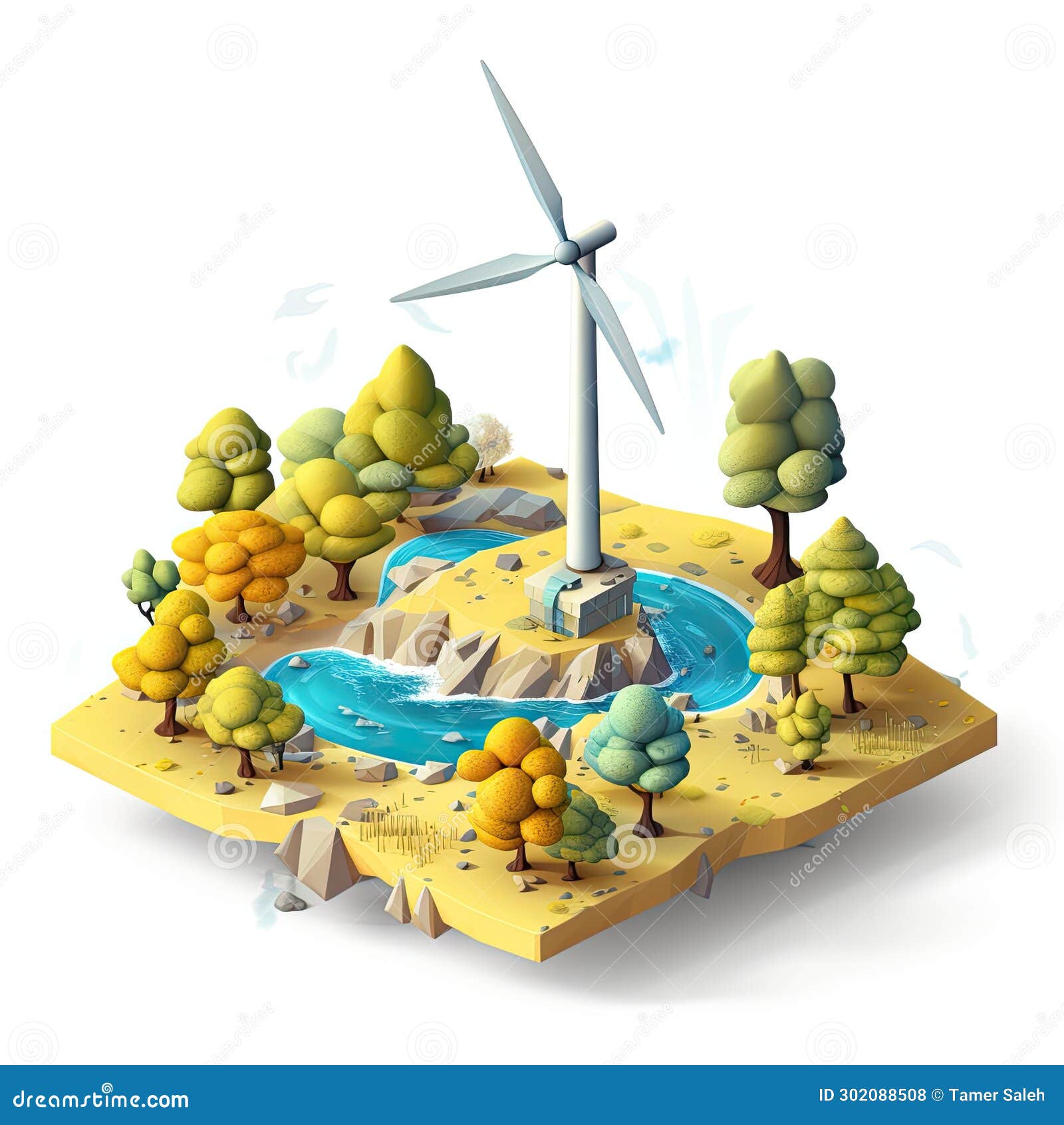 Clean Energy Illustration Concept Stock Illustration - Illustration of ...
