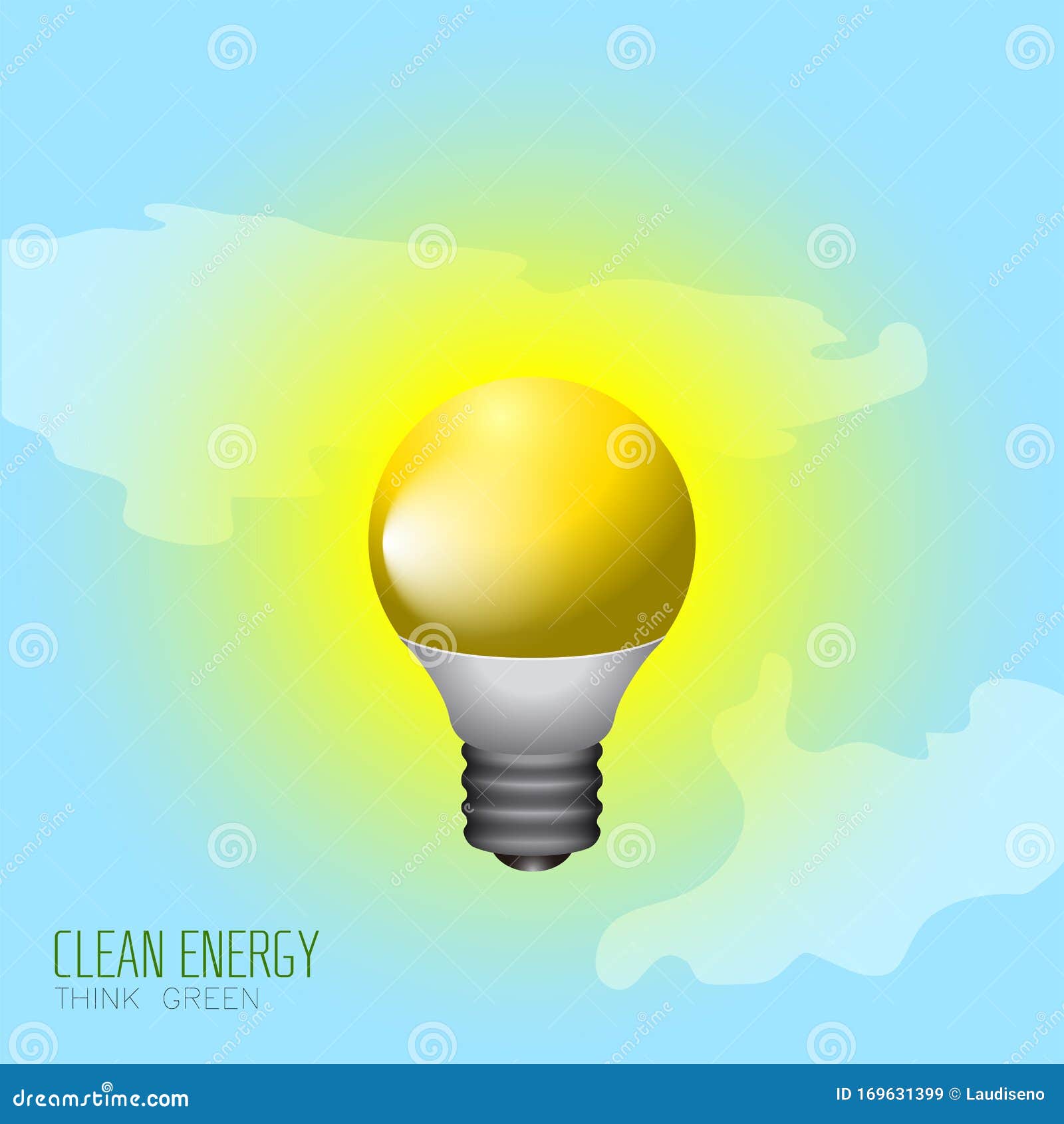 Clean energy illustration stock vector. Illustration of vector - 169631399