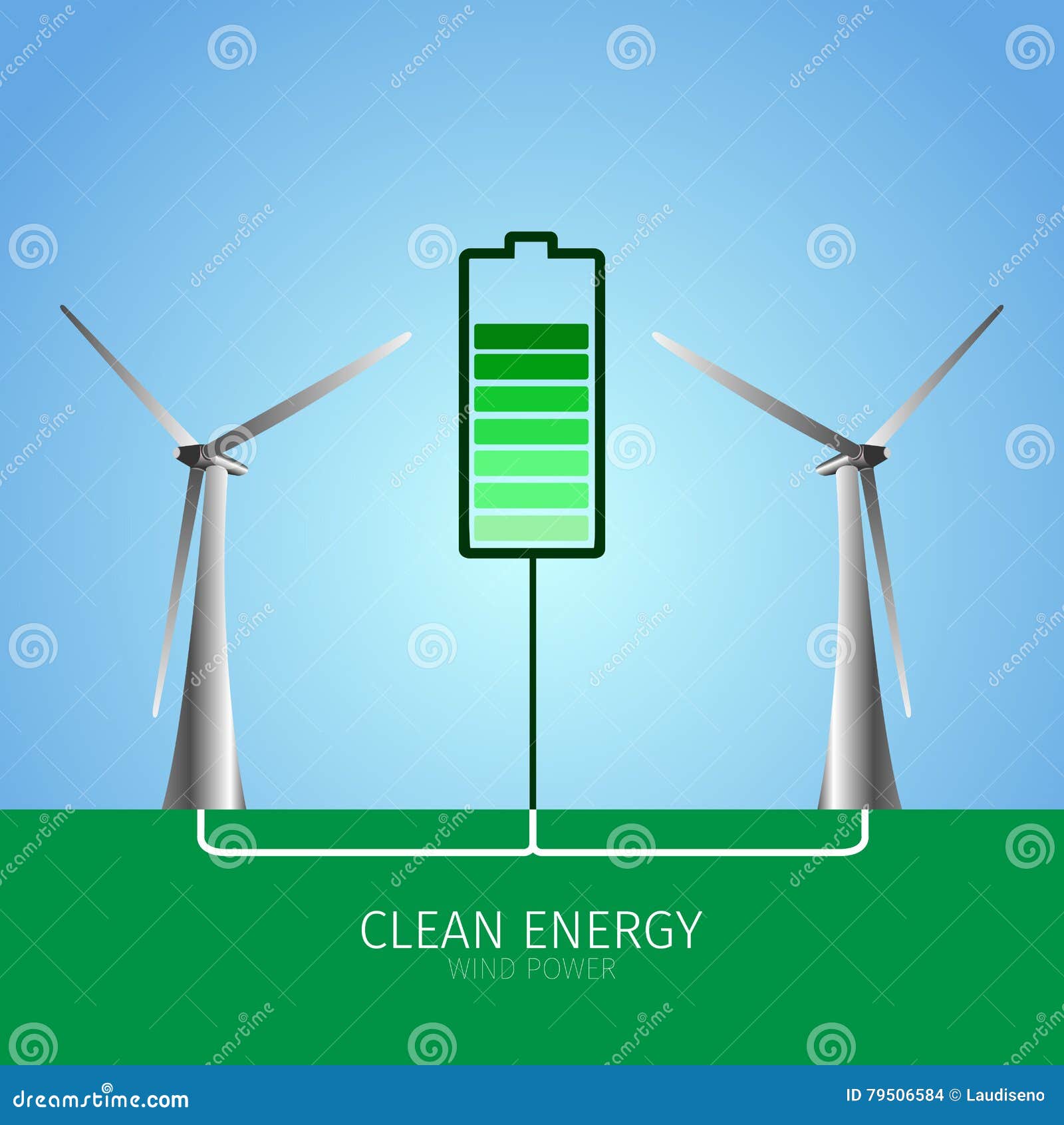 Clean energy illustration stock illustration. Illustration of ...
