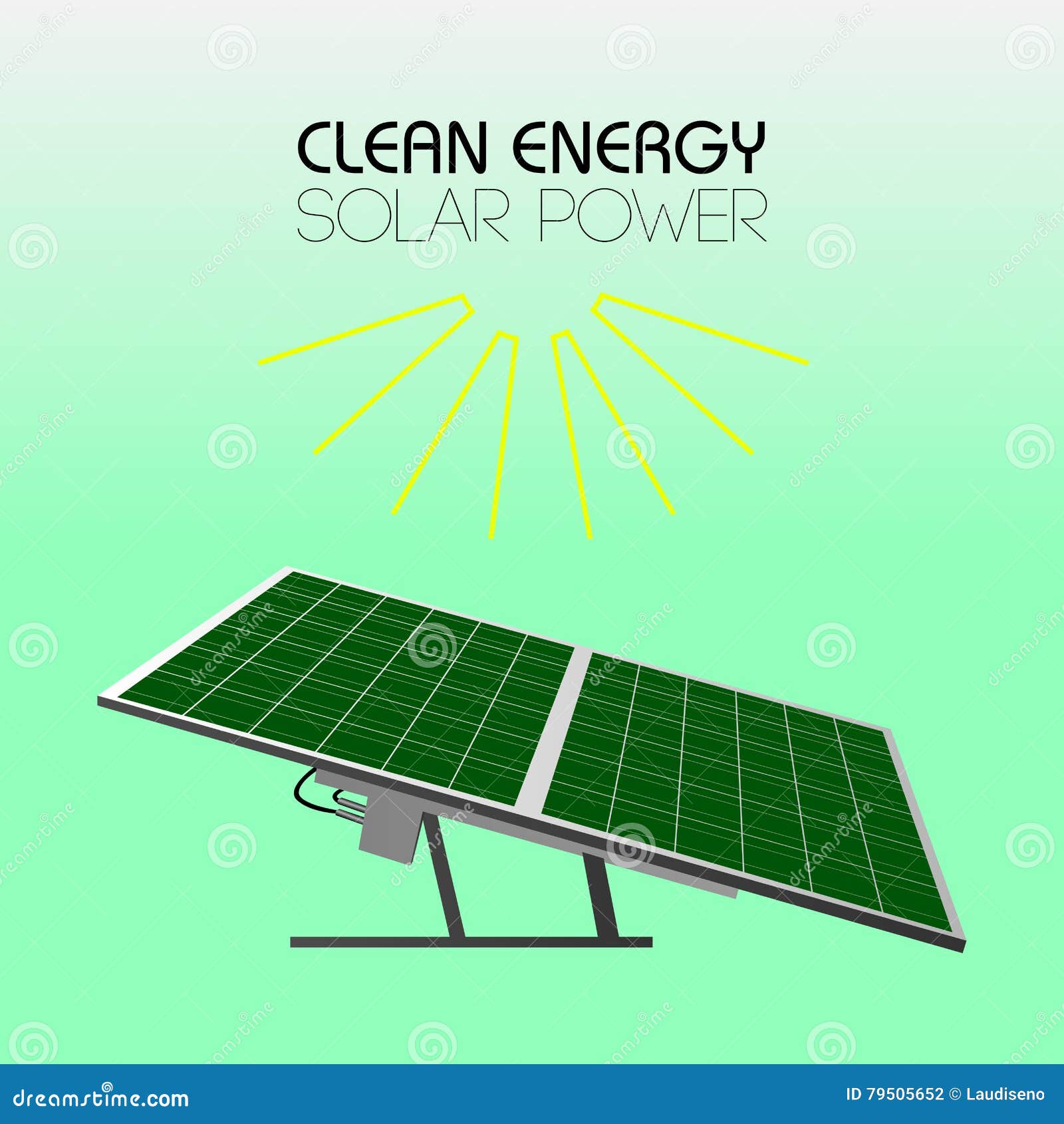 Clean energy illustration stock vector. Illustration of alternative ...