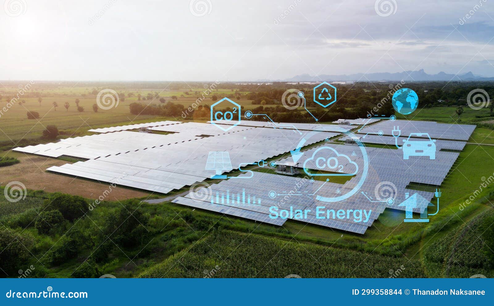 Clean Energy Solar PanelsSustainable Development Goals. SDGs Stock ...