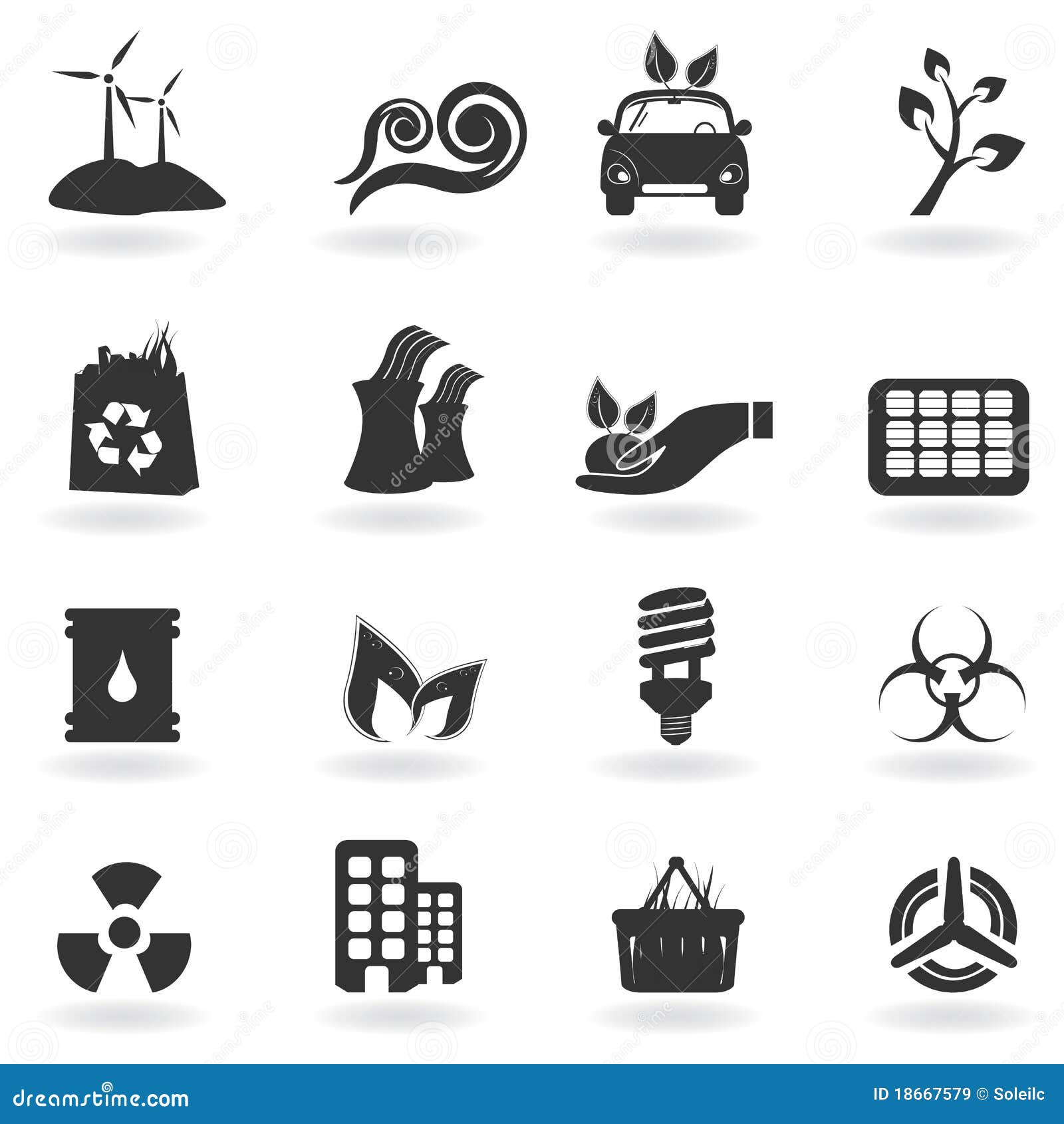Clean environment symbols stock vector. Illustration of environment ...