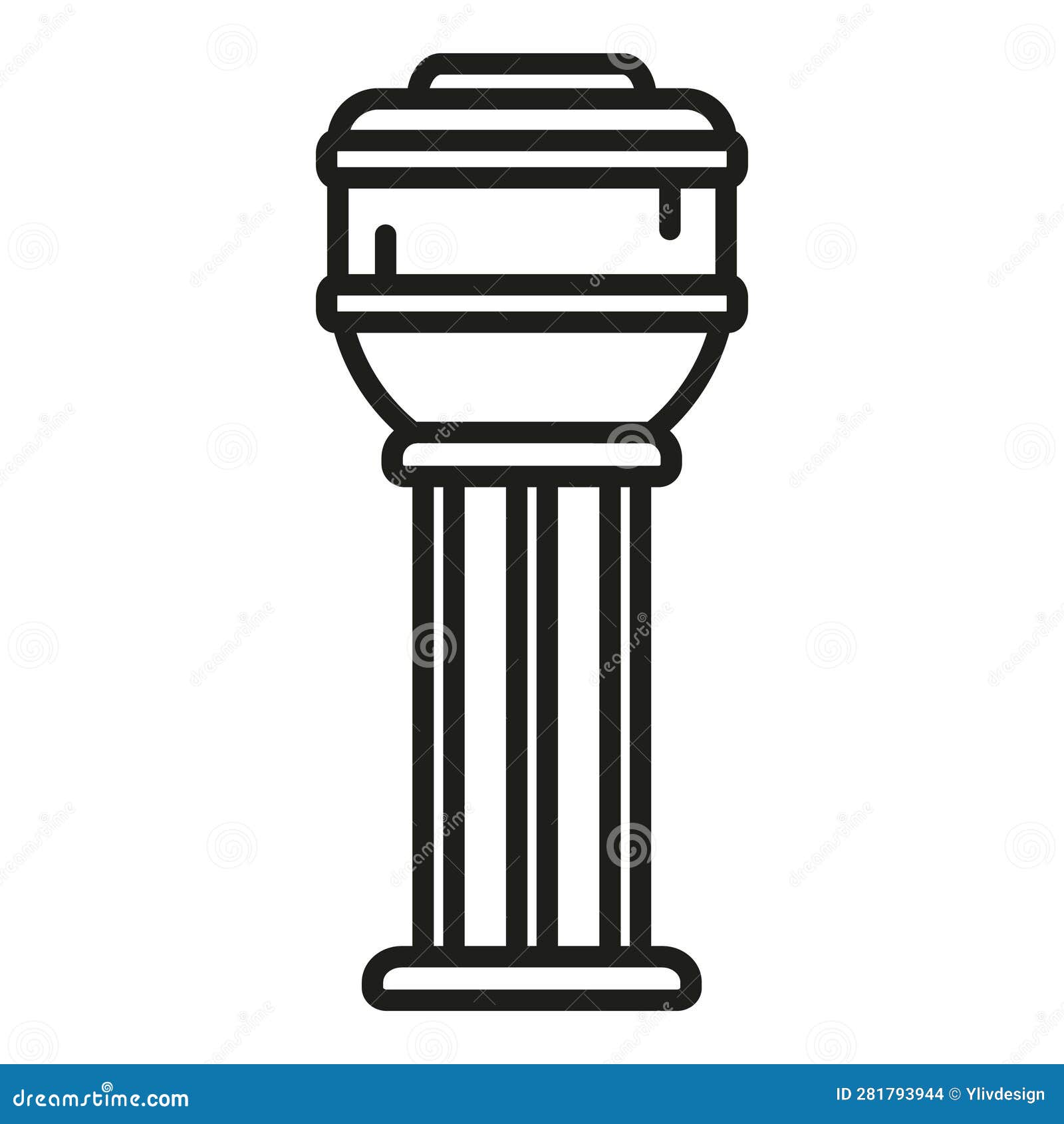 Clean Filter Icon Outline Vector. Water Treatment Stock Vector ...