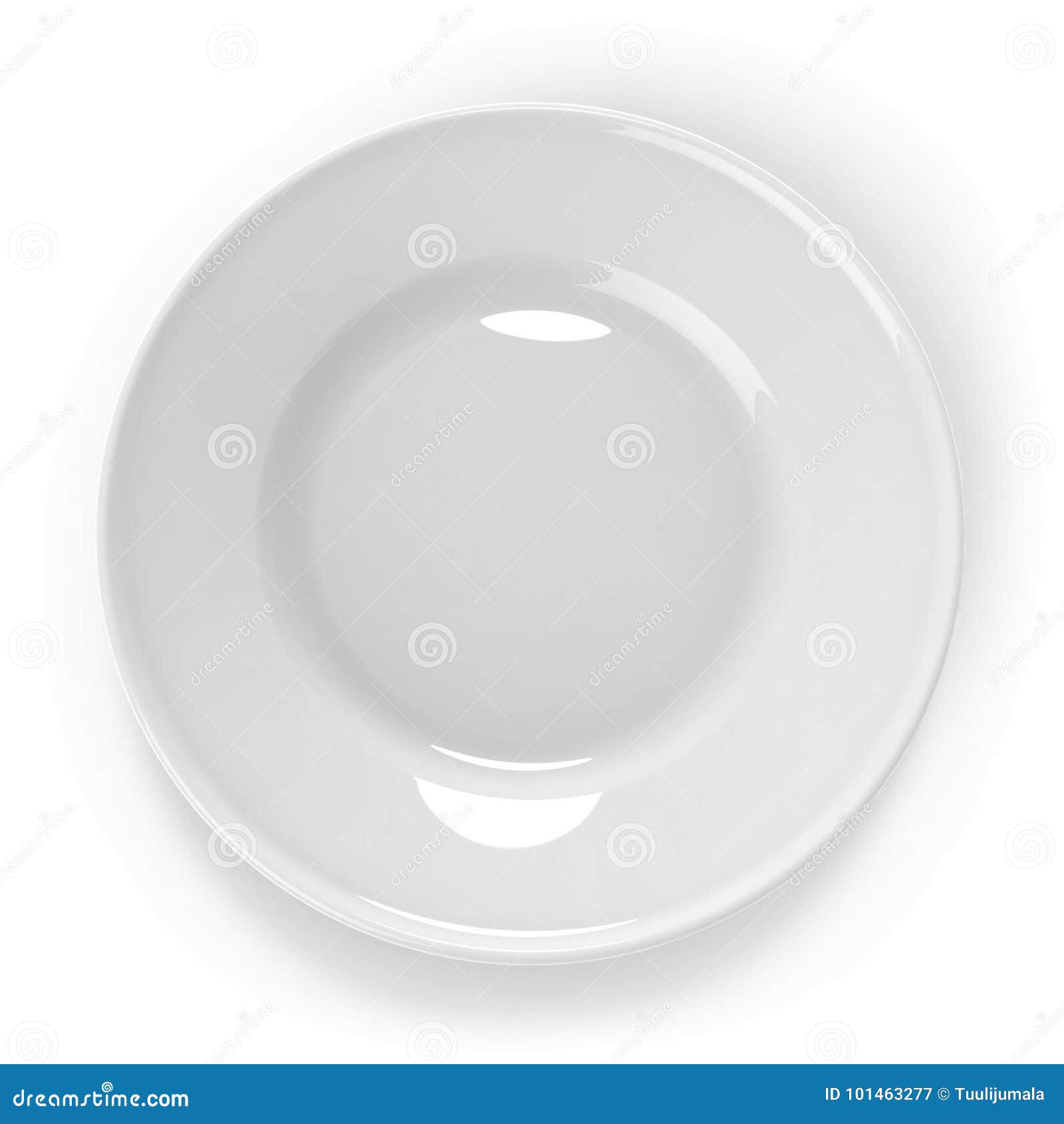 Clean flat white plate stock illustration. Illustration of ceramic ...