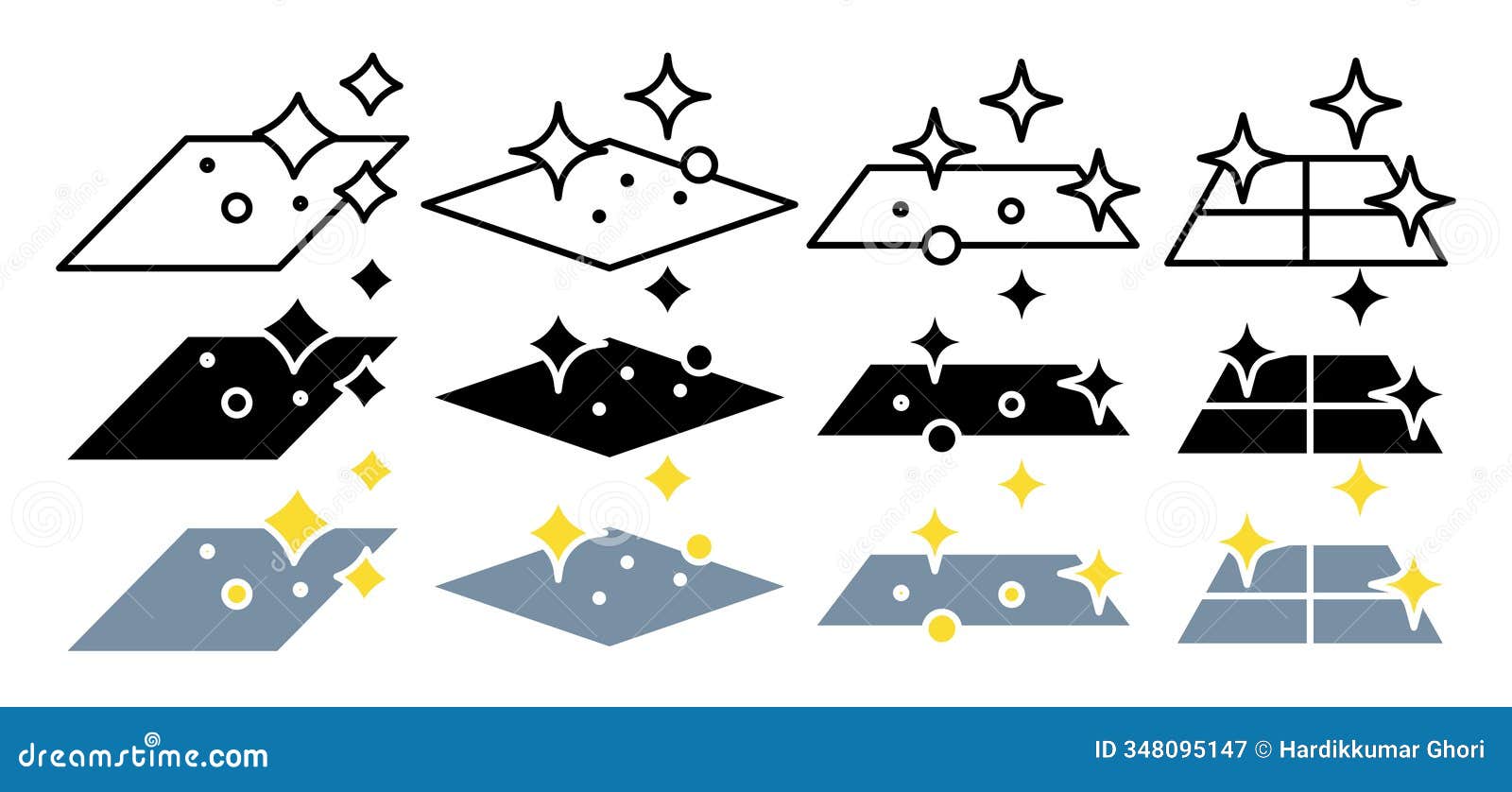 Clean Floor Surface Icon Vector Stock Image - Image of cloth, vector ...