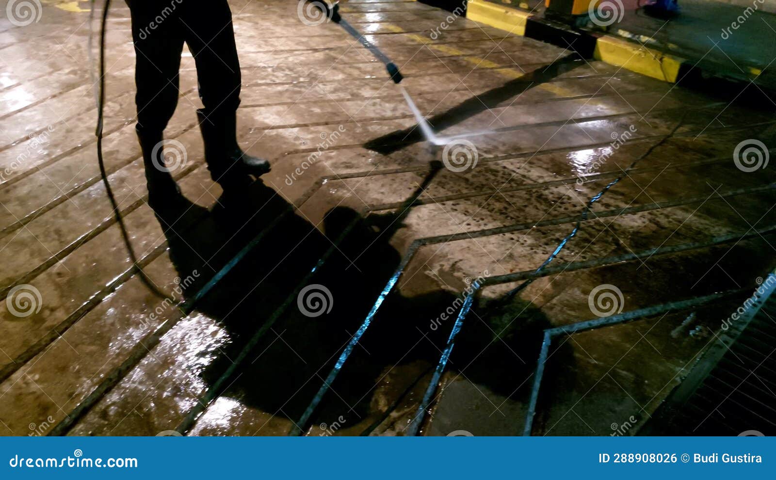 Water Shoot Cleaning stock footage. Video of equipment - 288908026