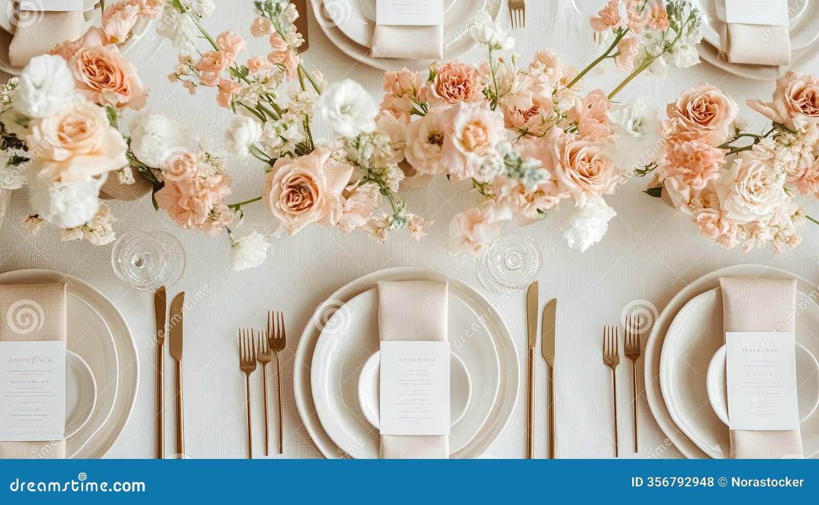 A Clean Flyer for Minimalist Dining Table Setups Styled for Event Stock ...