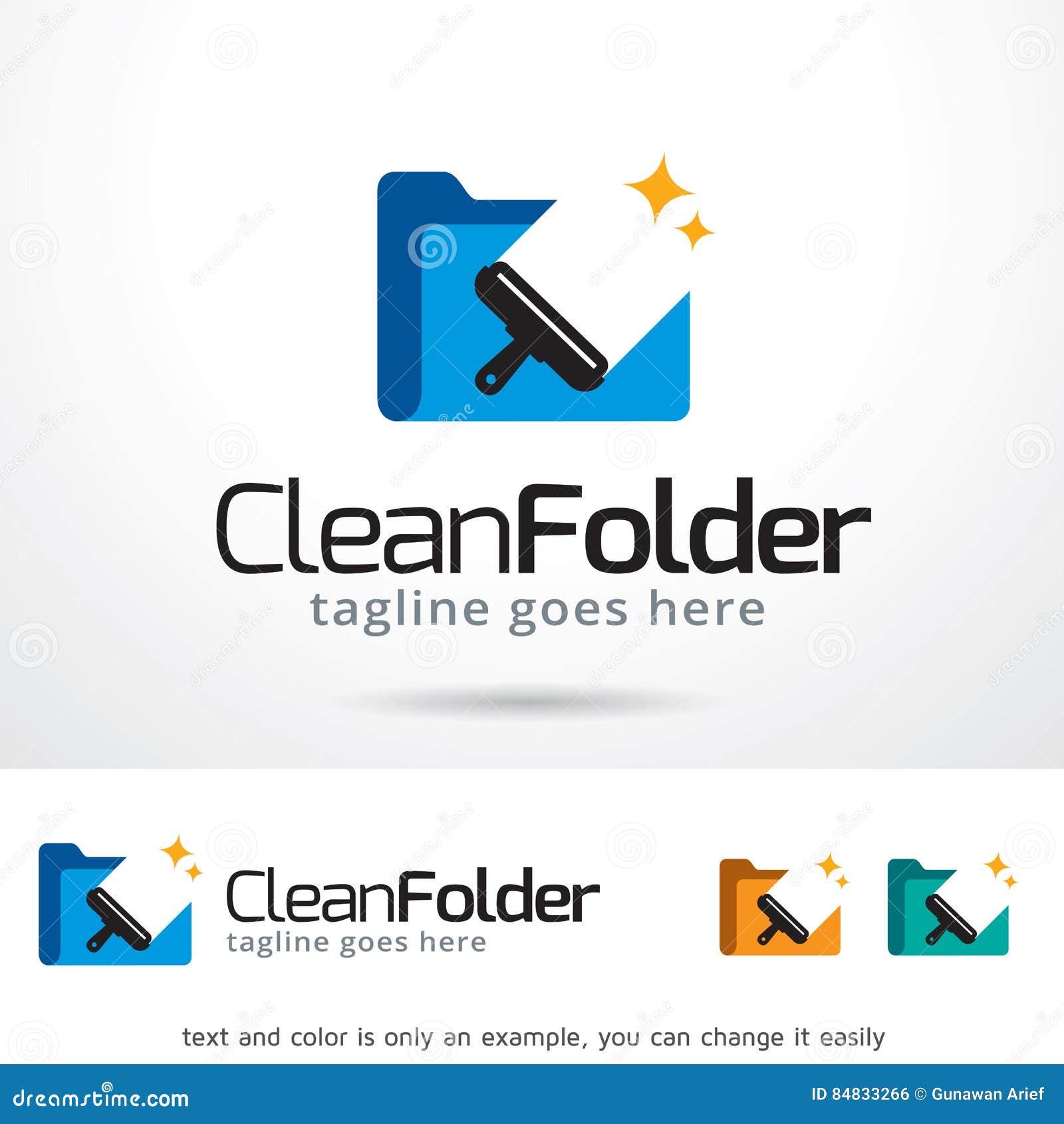 Clean Folder Logo Template Design Vector Stock Vector - Illustration of ...