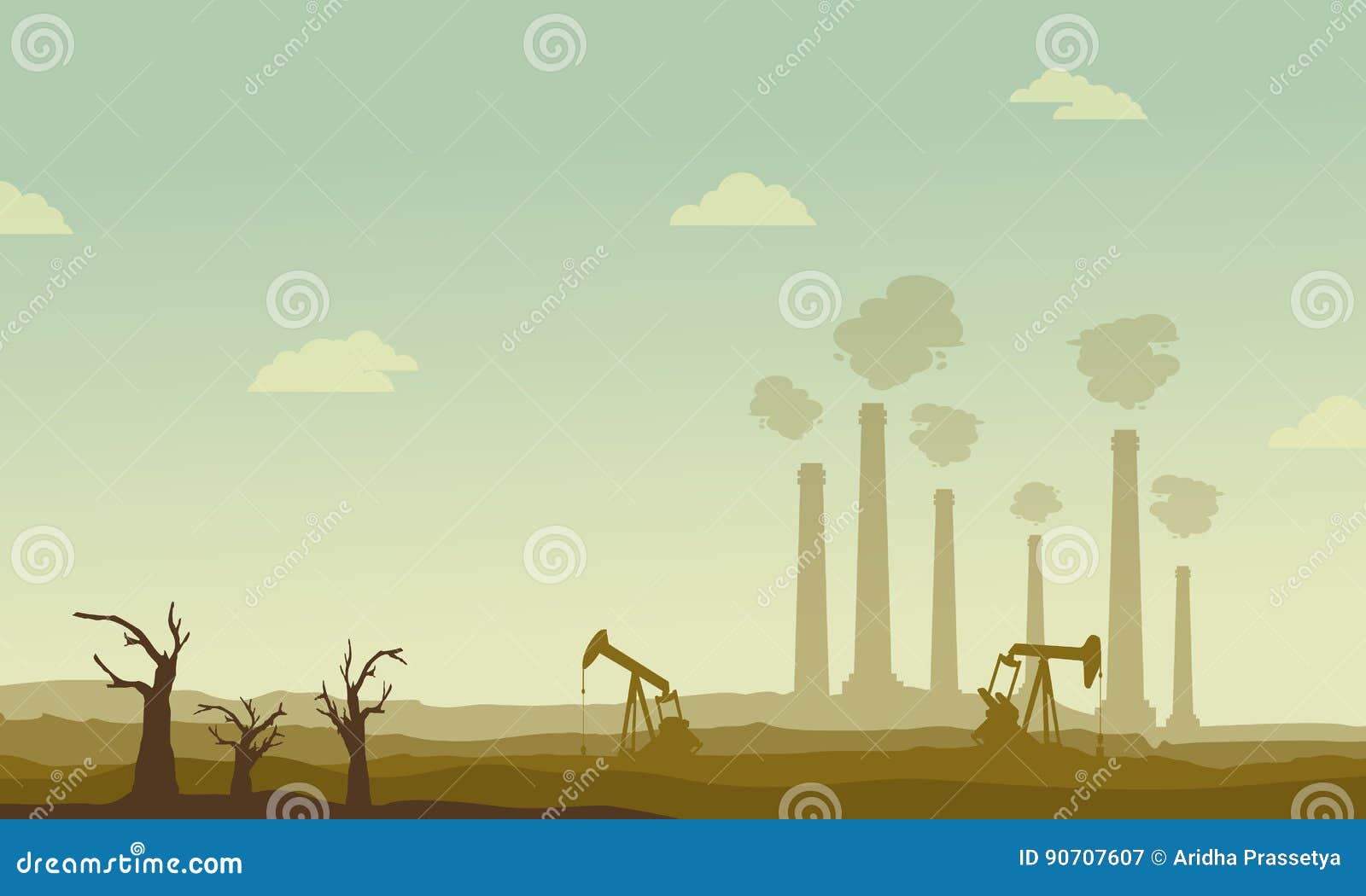 Clean Forest for Construction Industry Stock Vector - Illustration of ...