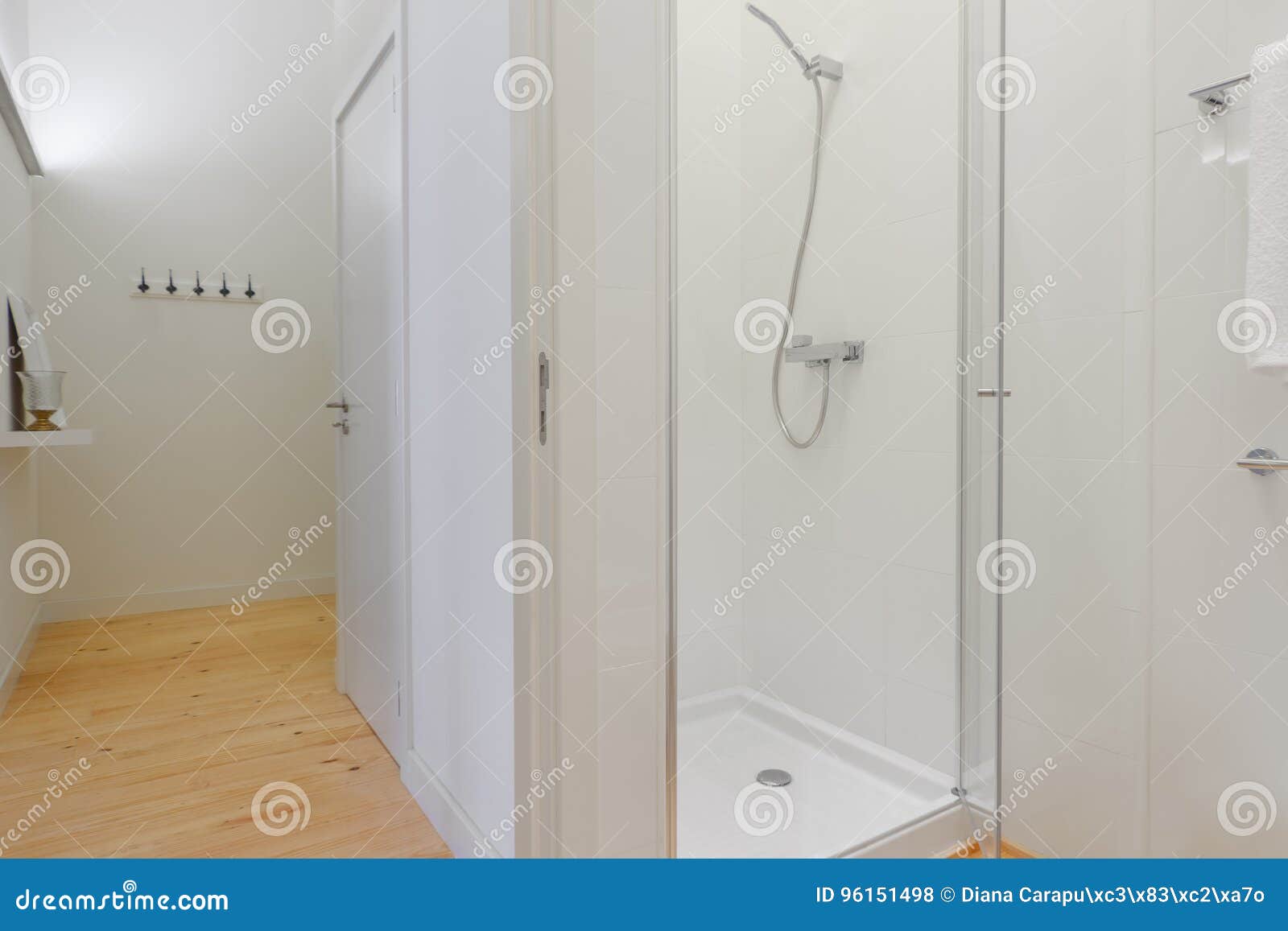Clean Fresh and Bright Shower Stock Photo - Image of minimalism, resort ...