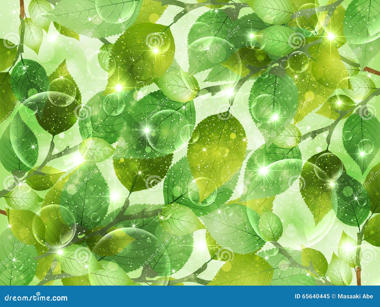 Clean Fresh Green Background Stock Illustration - Illustration of ...