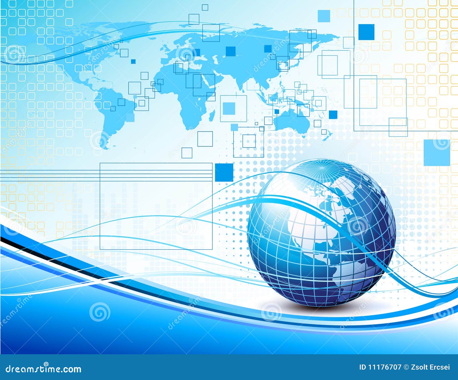 Clean Futuristic Vector Earth Stock Vector - Illustration of earth ...