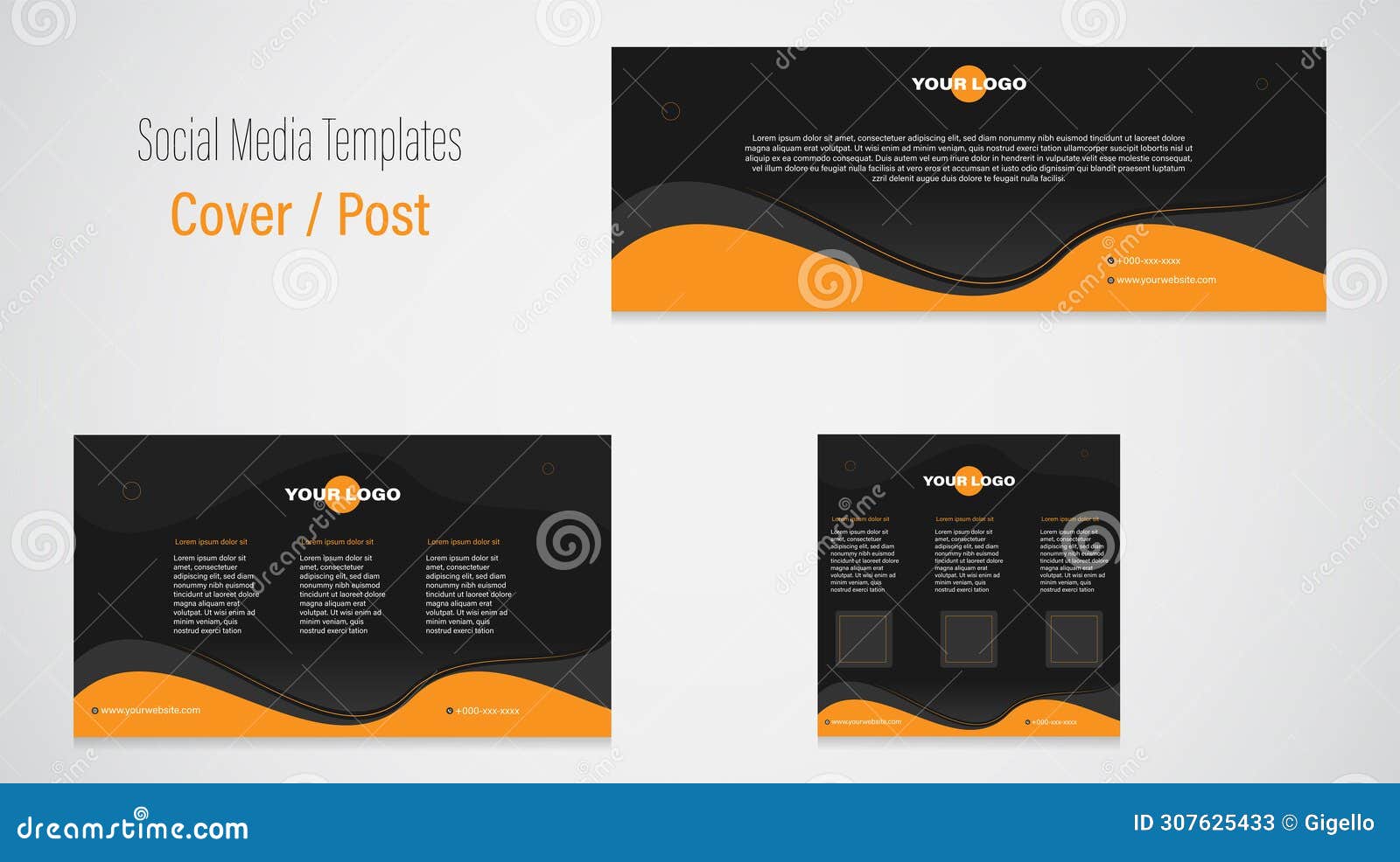 Clean Graphic Design Templates To Various Social Media Platforms ...