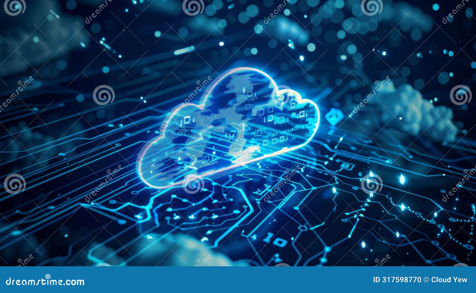 Clean Graphic Symbolizing Cloud-based Data Synchronization Stock Illustration - Illustration of ...