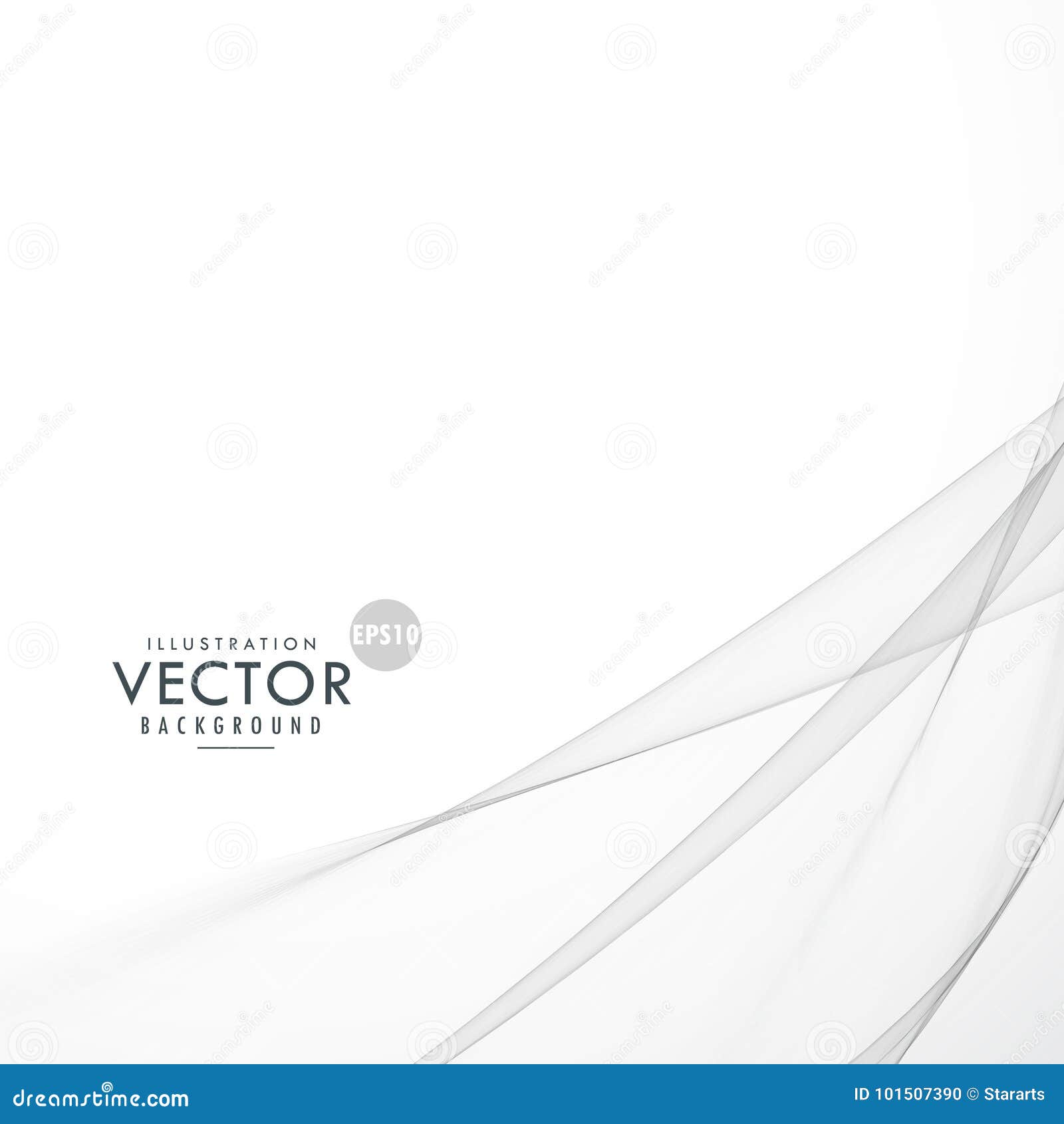 Clean Gray Background with Wave Effect Stock Vector - Illustration of ...