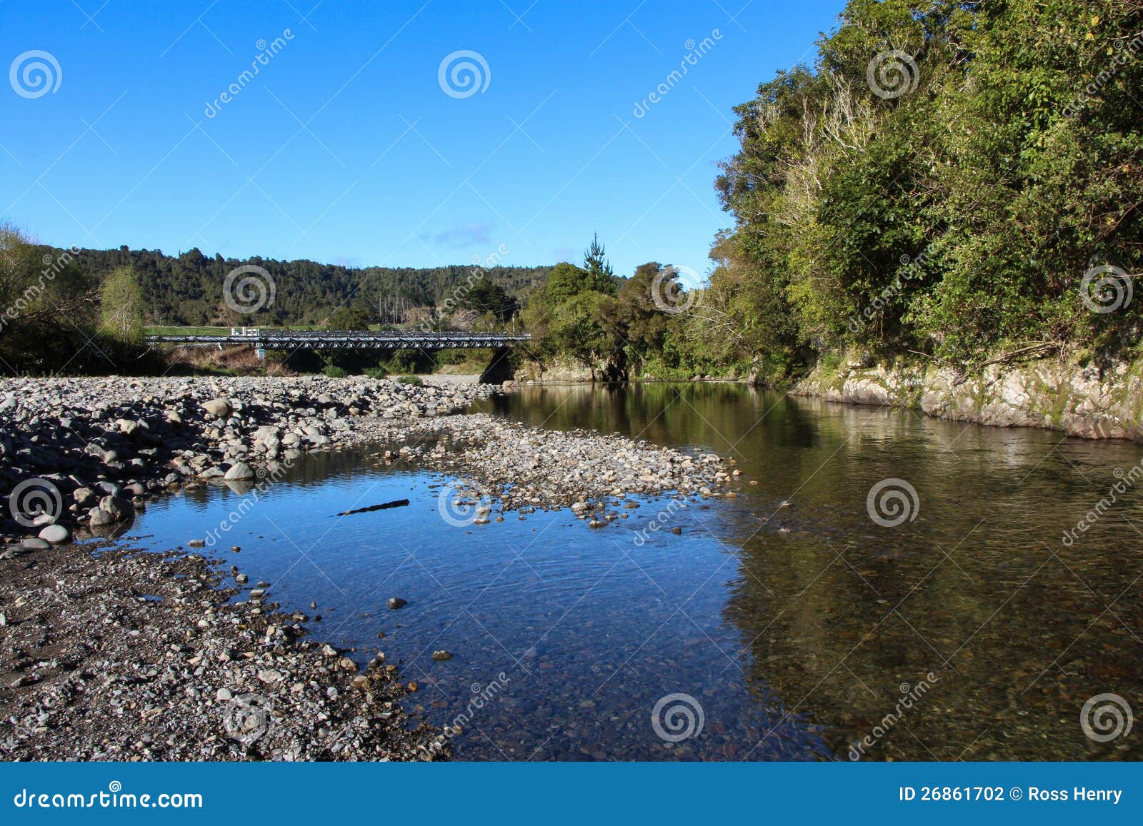 Clean Green New Zealnd stock photo. Image of water, river - 26861702