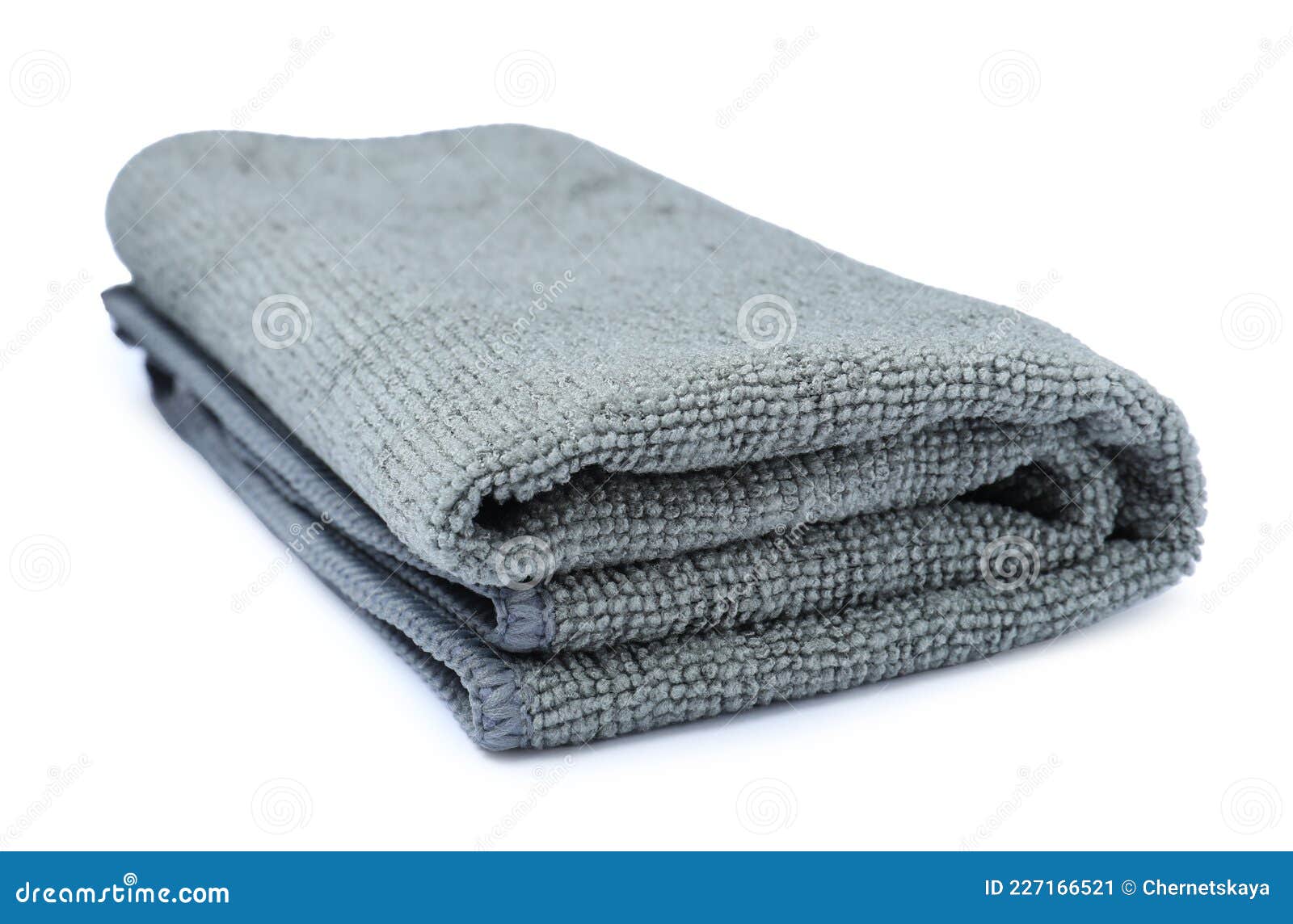 Clean Grey Microfiber Cloth Isolated on White Stock Image - Image of ...