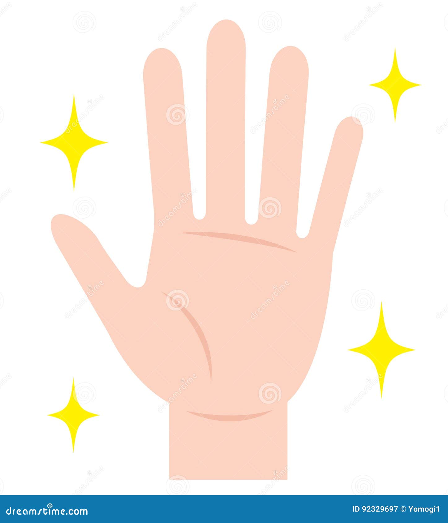 Clean hand. hand hygiene stock vector. Illustration of hand - 92329697