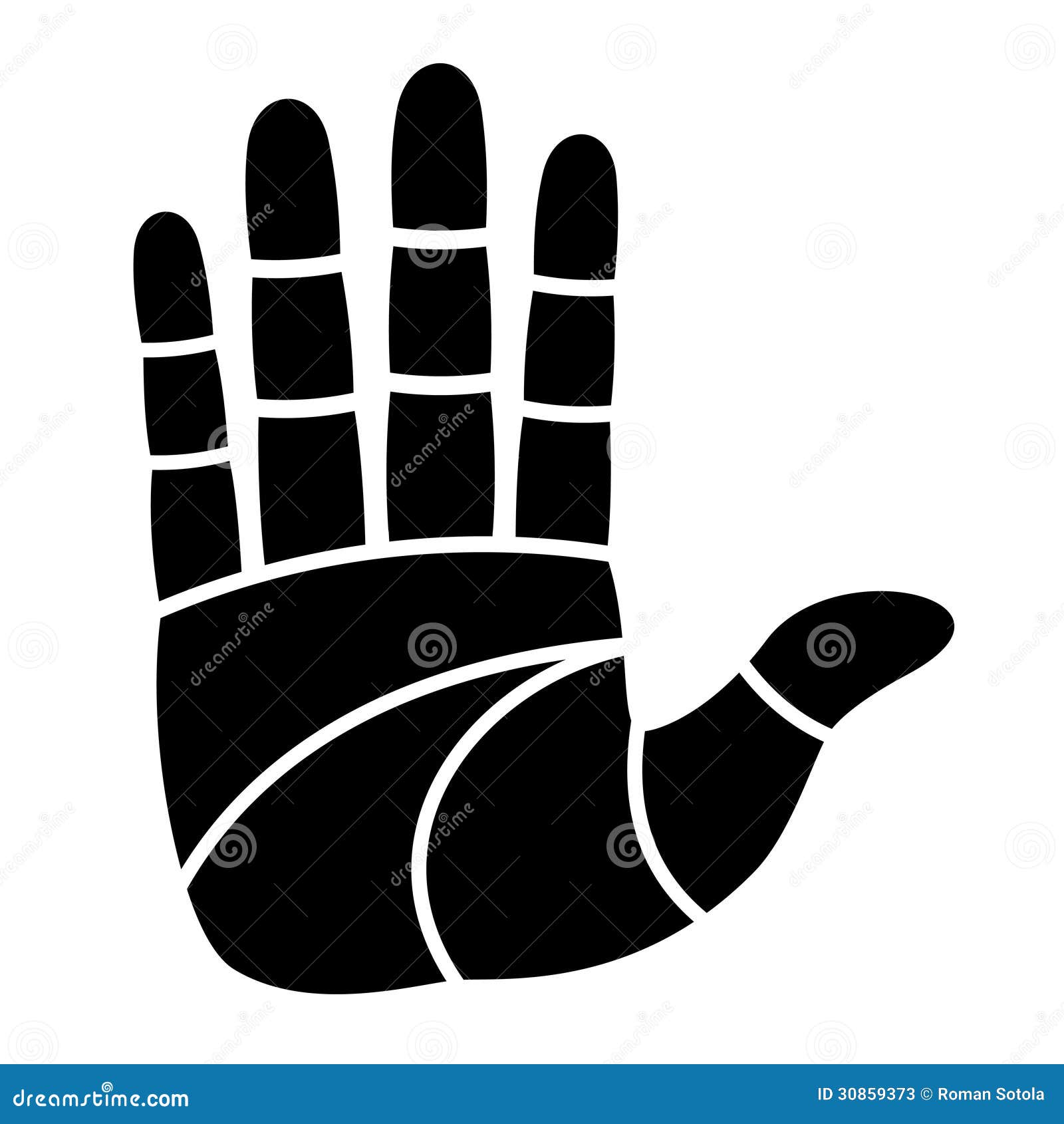 Hand Imprint Royalty-Free Stock Photo | CartoonDealer.com #22404753