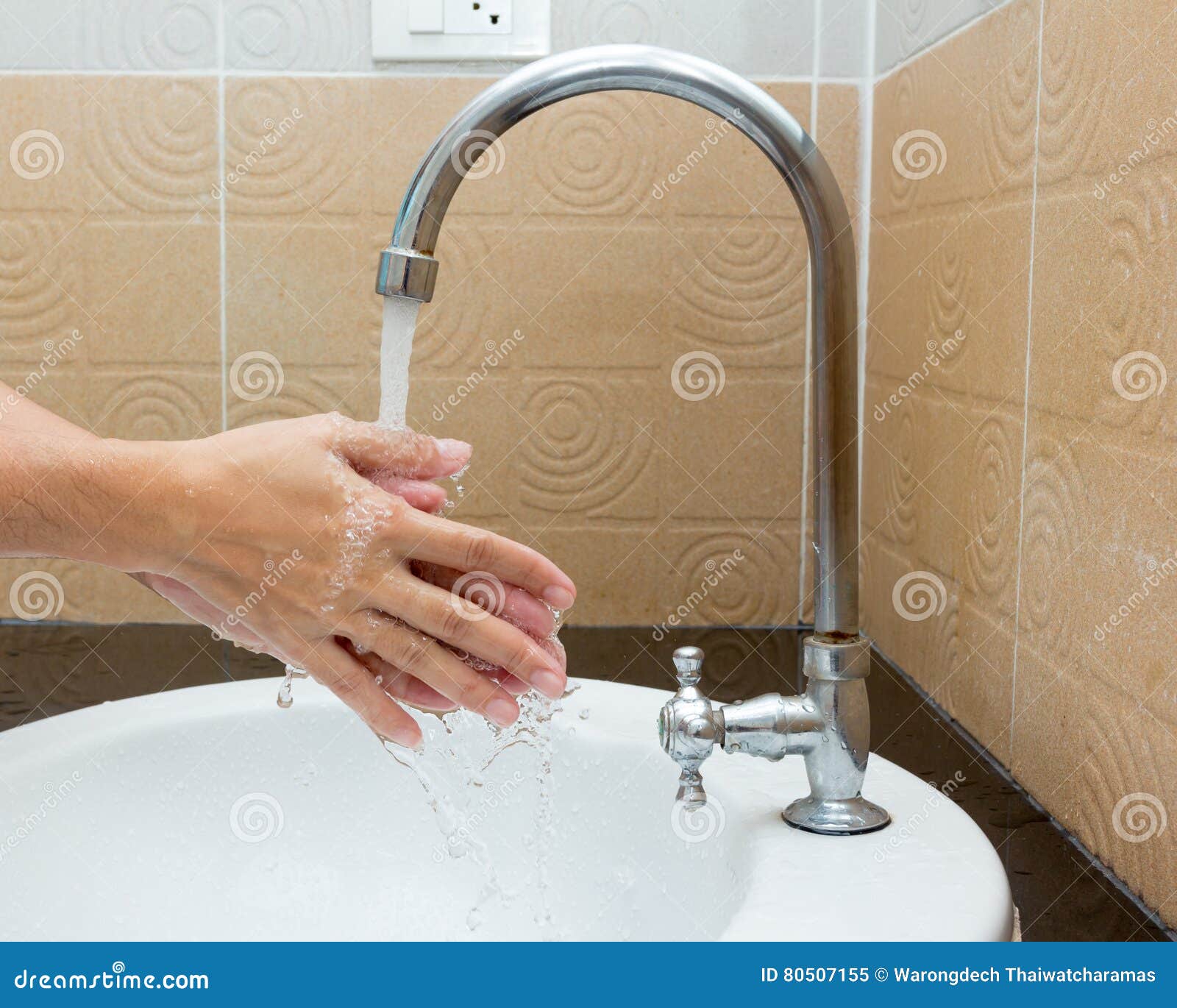 Clean Hands by Washing Hands with Soap Stock Image - Image of palm ...